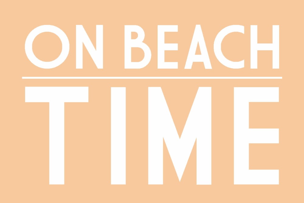 On Beach Time, Simply Said (36x54 Giclee Gallery Art Print, Vivid ...