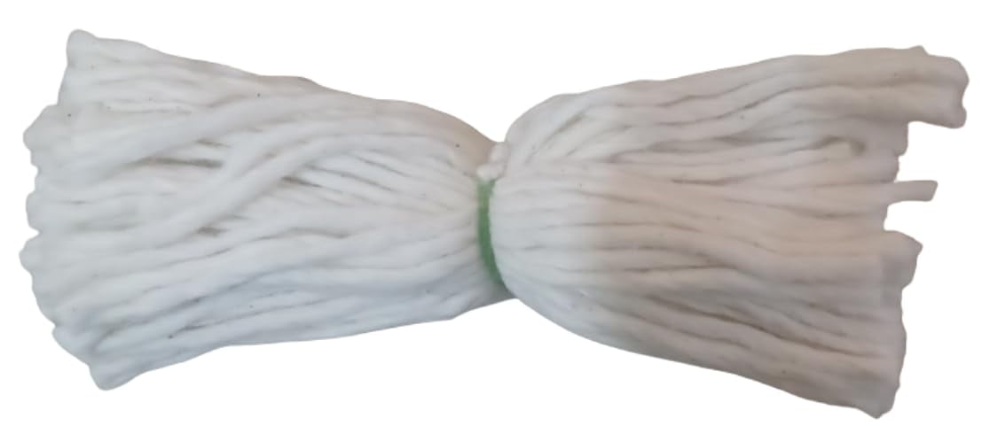 On Blow Cotton Wicks Diya Batti Extra Long 5 Inch Wicks for Pooja White ...