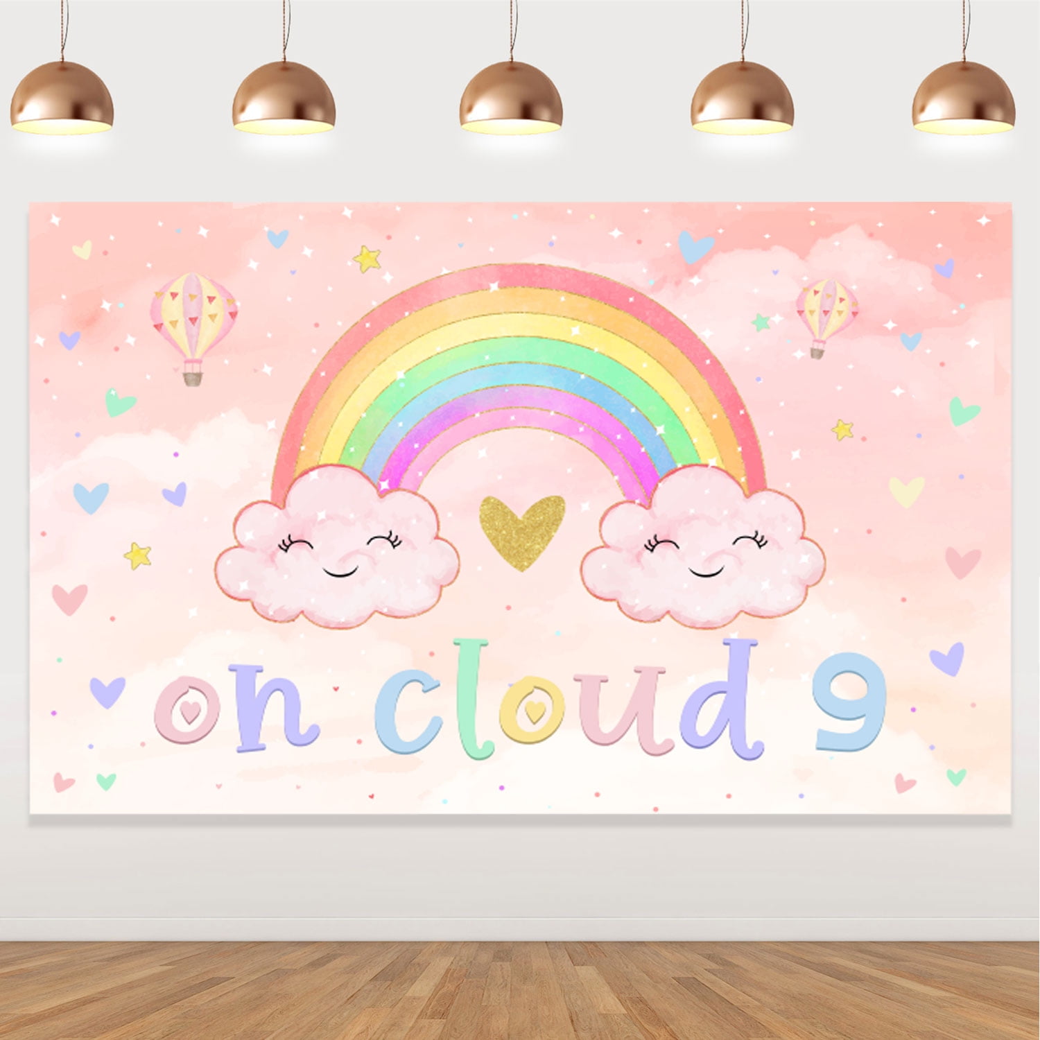 On Cloud 9 Birthday Party Decorations, On Cloud 9 Photo Banner, On ...