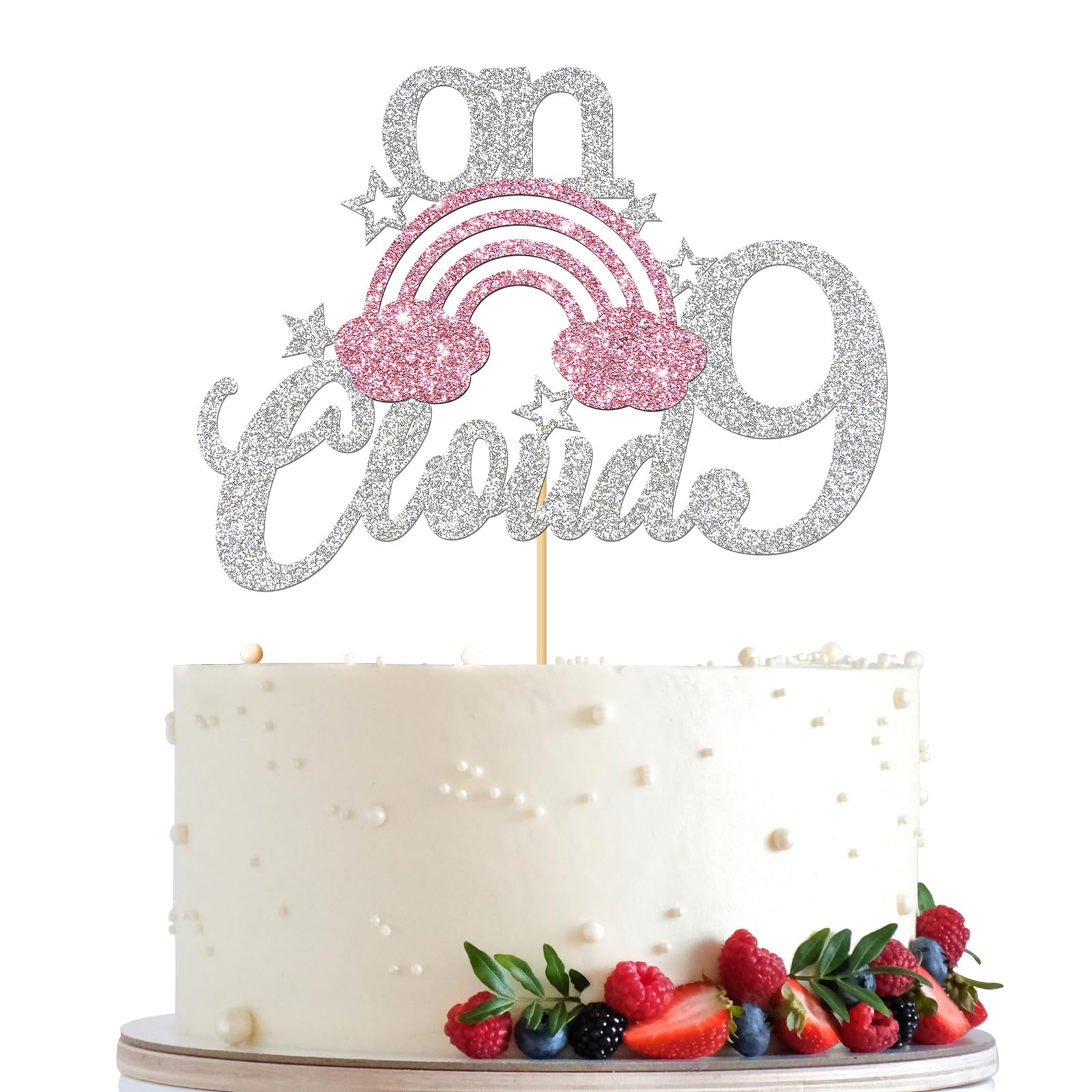 On Cloud 9 Cake Topper 9th RST1 Cake Topper 9th Birthday Decorations Cloud Cake Decorations ...