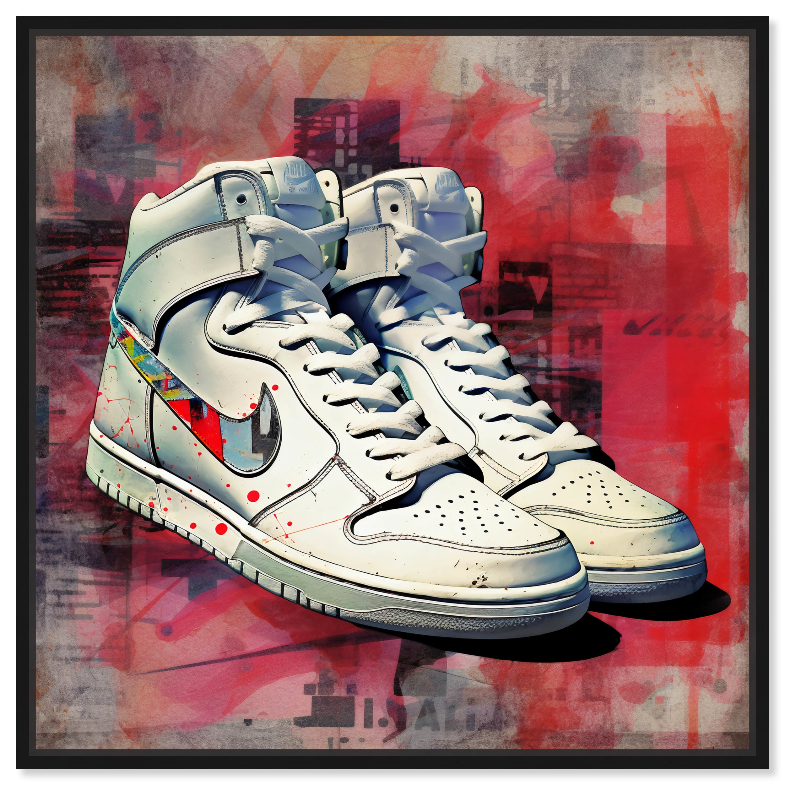 On Display Sneakers Modern Sneaker Art Prints Canvas Wall Art by ...