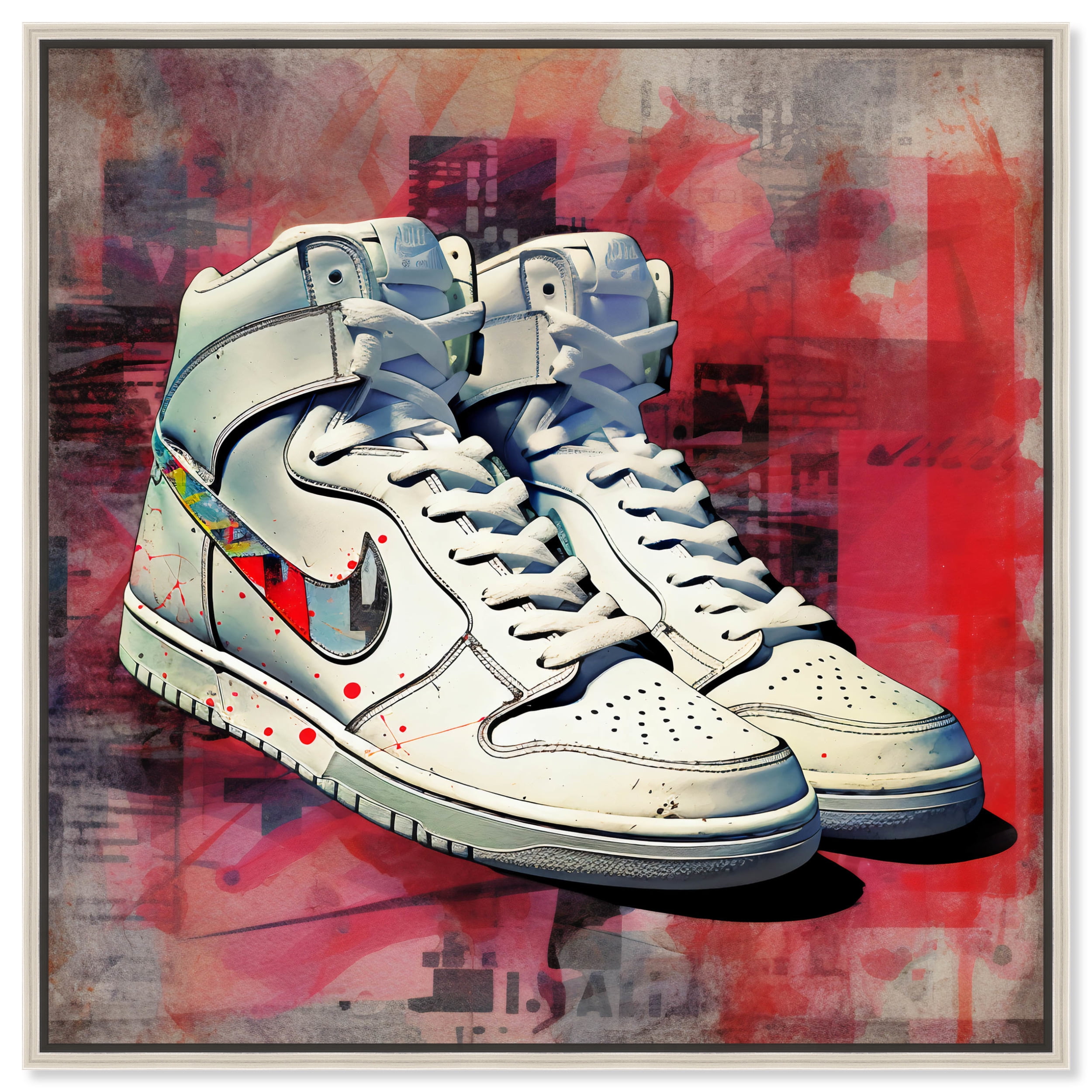 On Display Sneakers Modern Sneaker Art Prints Canvas Wall Art by ...