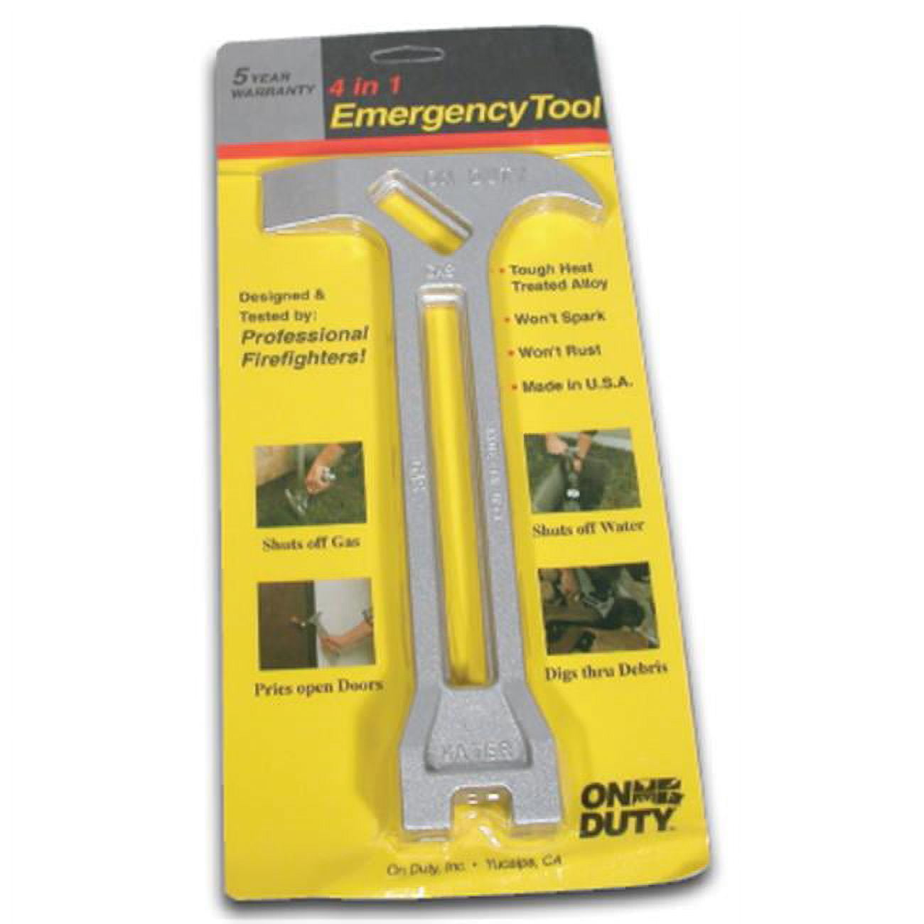 On Duty 922-10714 4 in 1 Emergency Tool Gas & Water Shut Off - Walmart.com