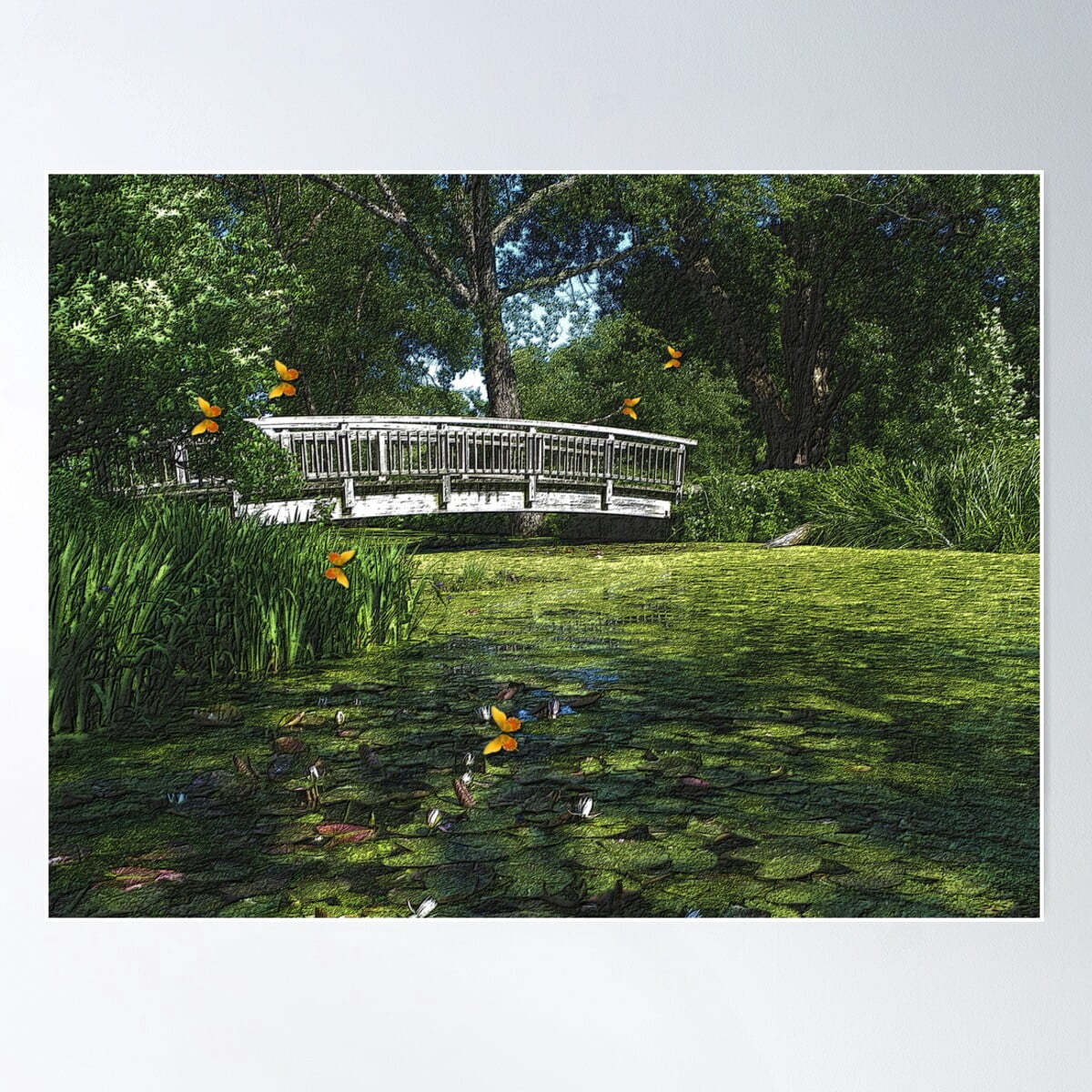 On Golden Pond Poster Wall Art, Modern Wall Decor For Living Room ...