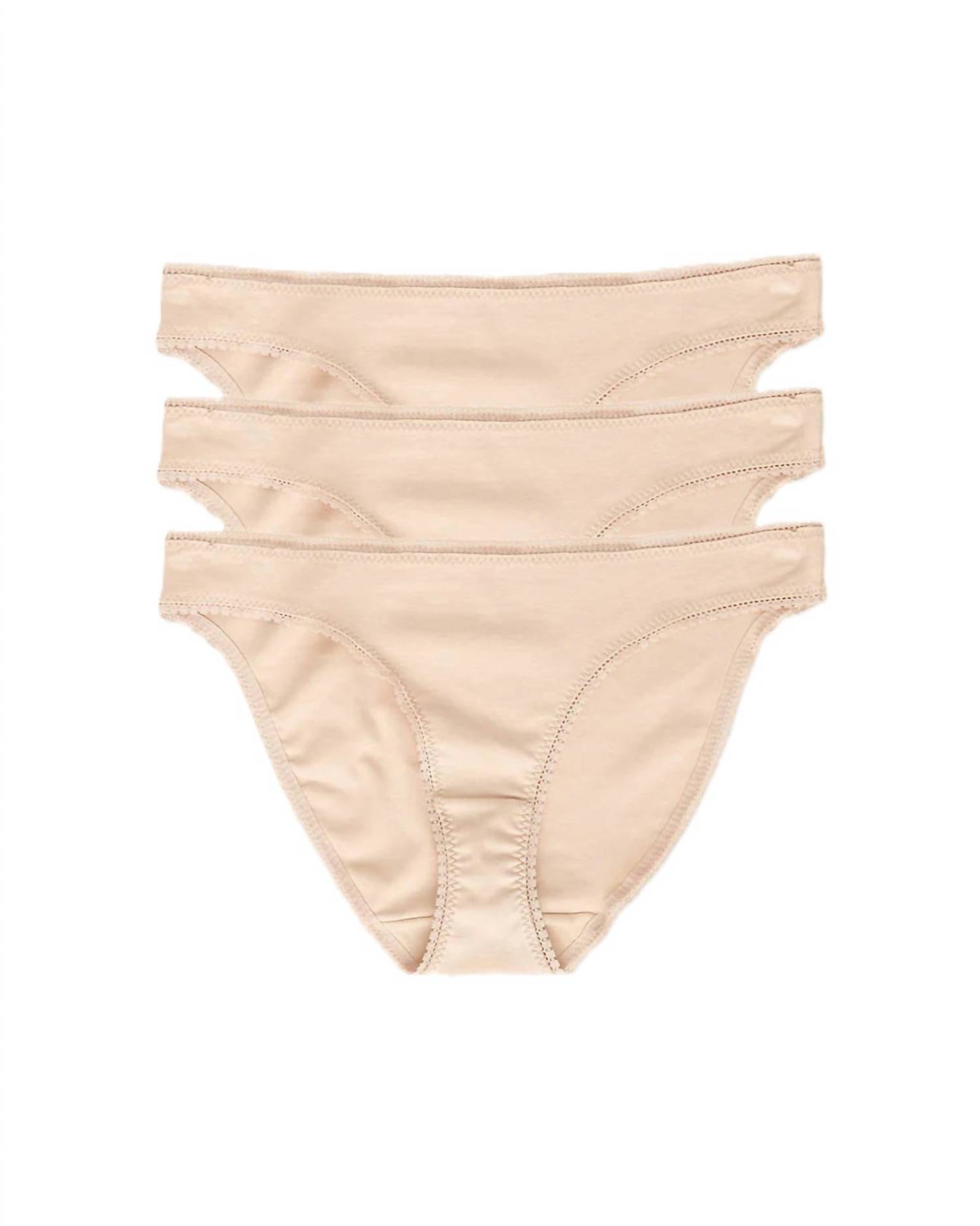 On Gossamer Women's Cabana Cotton Bikini Panty - 3 Pack - Walmart.com