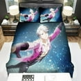 On Ice Character Ice Skating Art Quilt Duvet Cover Set - Walmart.com