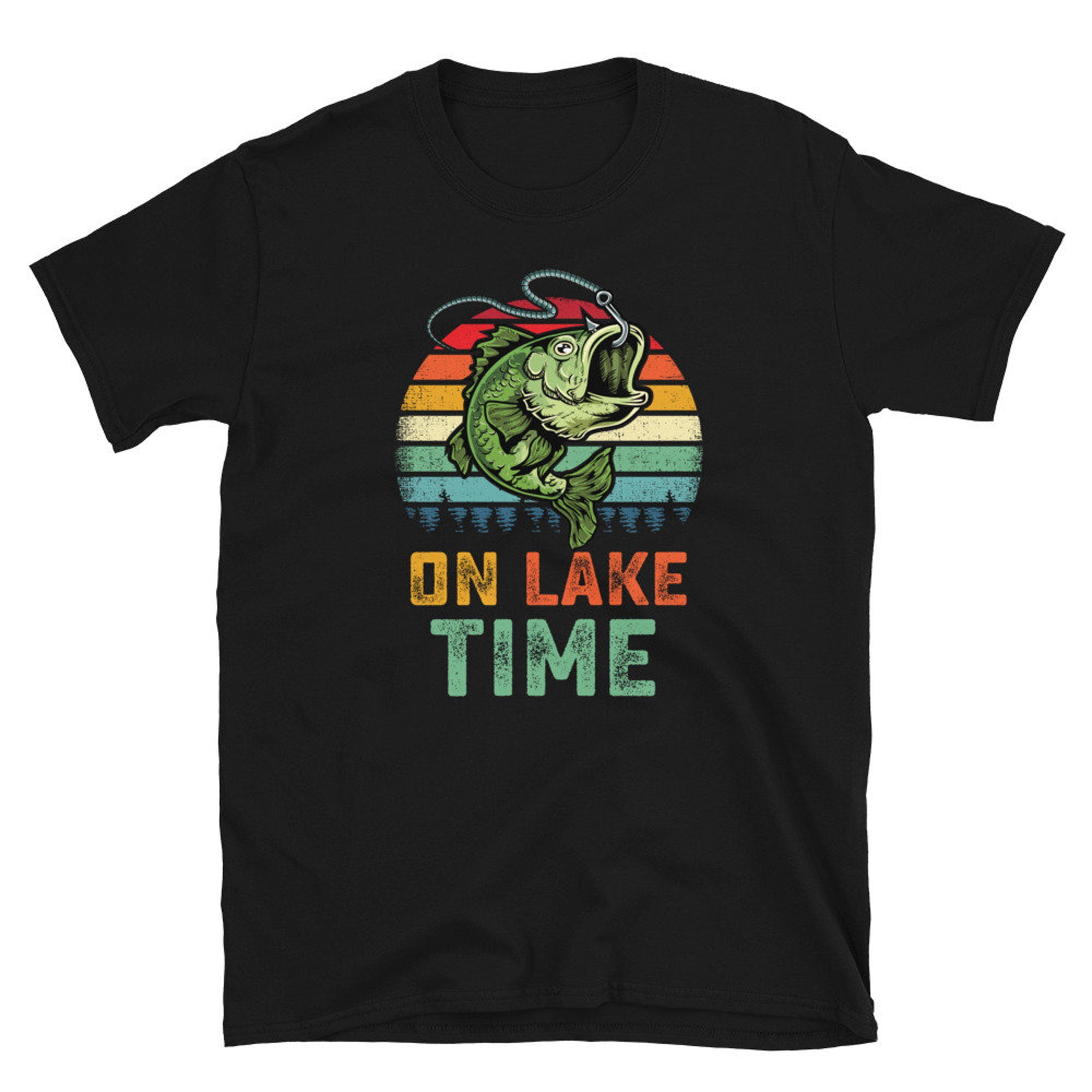 On Lake Time Shirt Bass Fishing Shirt Bass Fisherman Shirt Lake Fishing ...