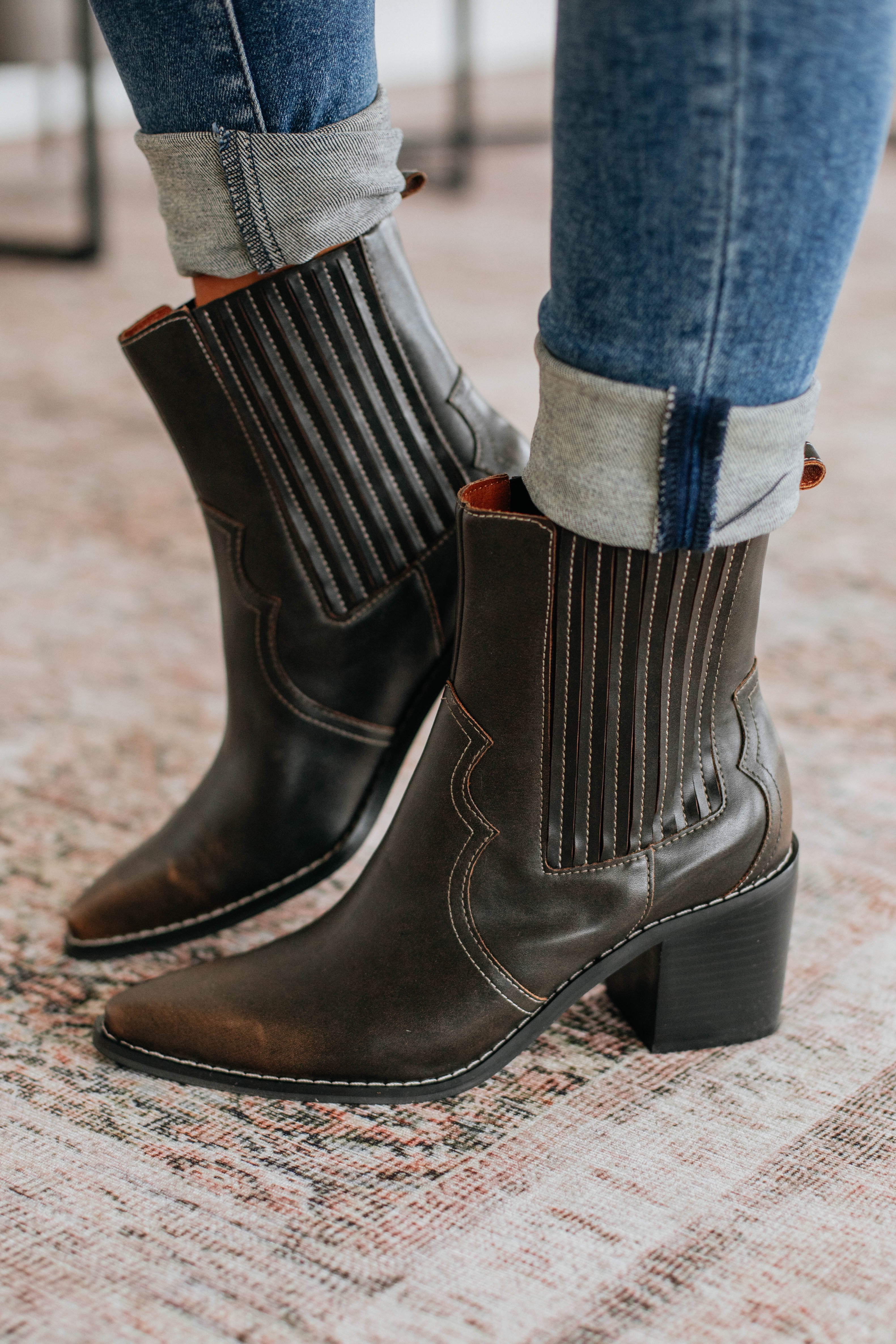 On My Best Behavior Boots - Coffee - Walmart.com