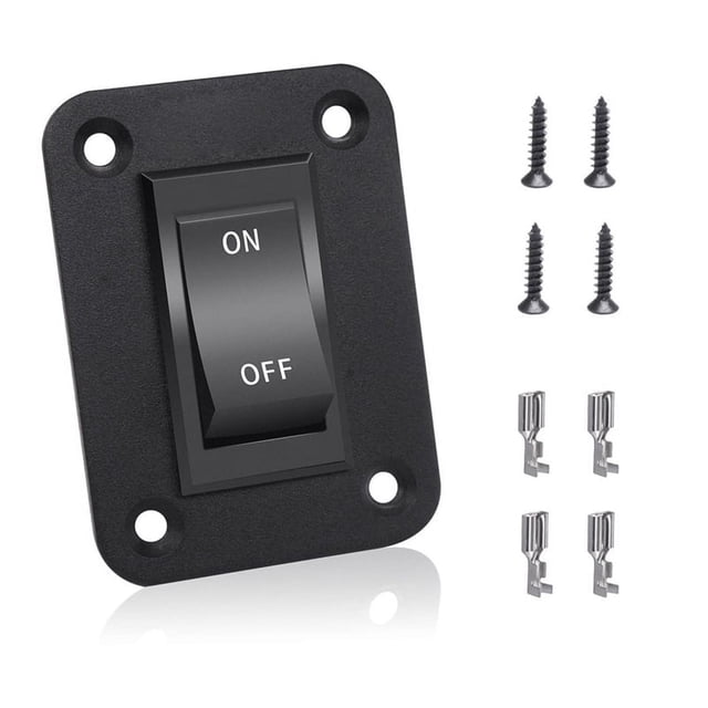 On- Switch 12V 20A 4 Pins DPST Rocker Switch Panel RV Light Switch for ...