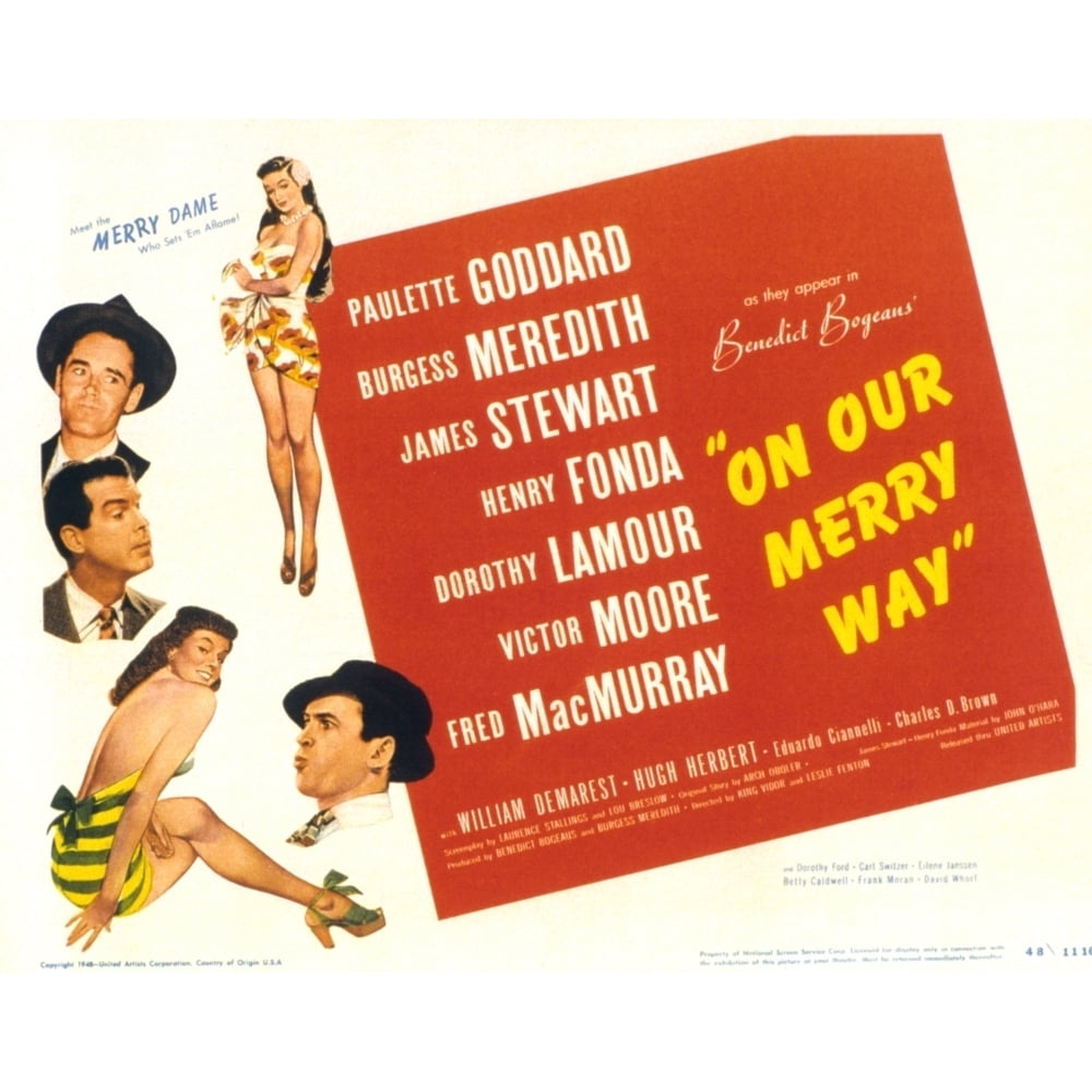 On Our Merry Way Movie Poster Masterprint - Walmart.com