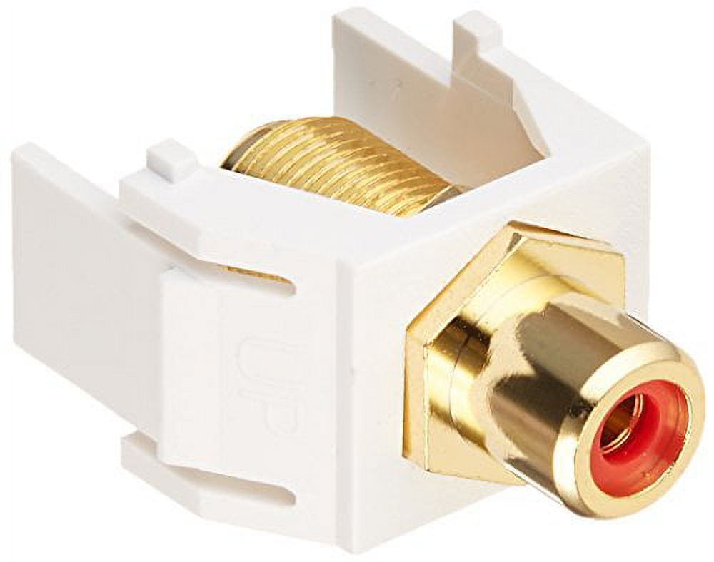 On-Q/Legrand Plastic RCA to F-Type White Wall Jack - Walmart.com