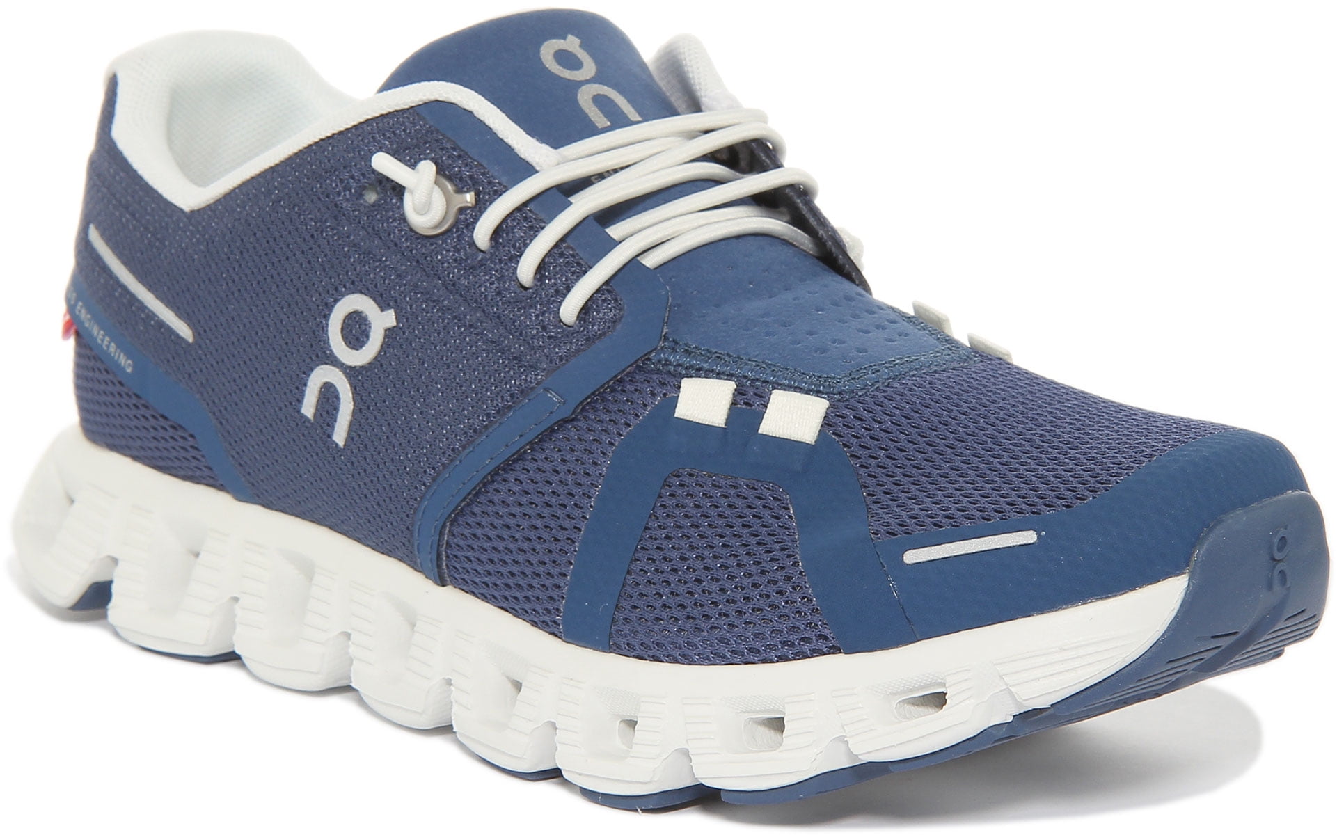 On Running Cloud 5 Women's Speed Lace Up Mesh Trainers In Denim Size 5. ...