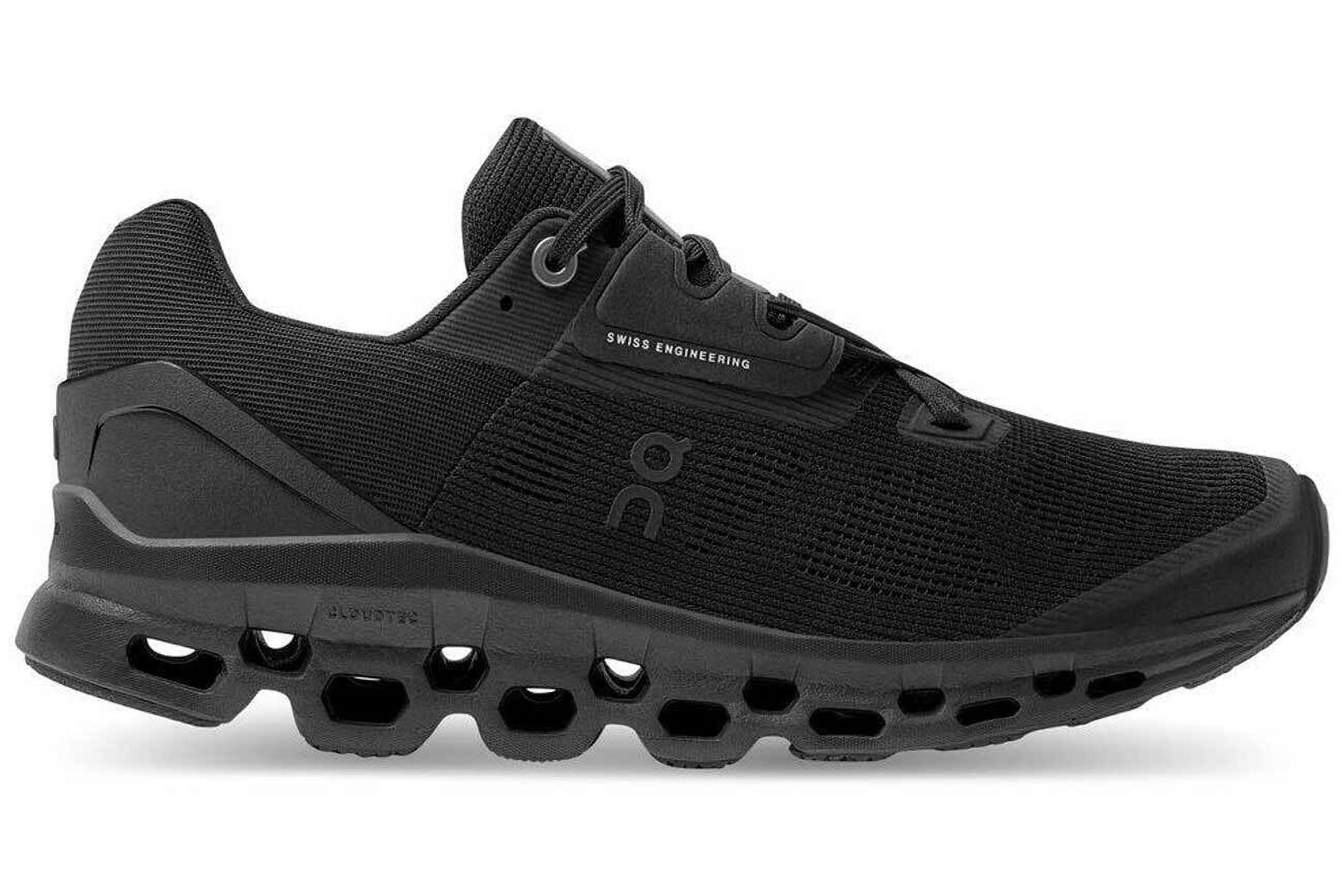 On Running Swiss Engineering Mens' Shoes Cloudstratus Sneakers, Black ...