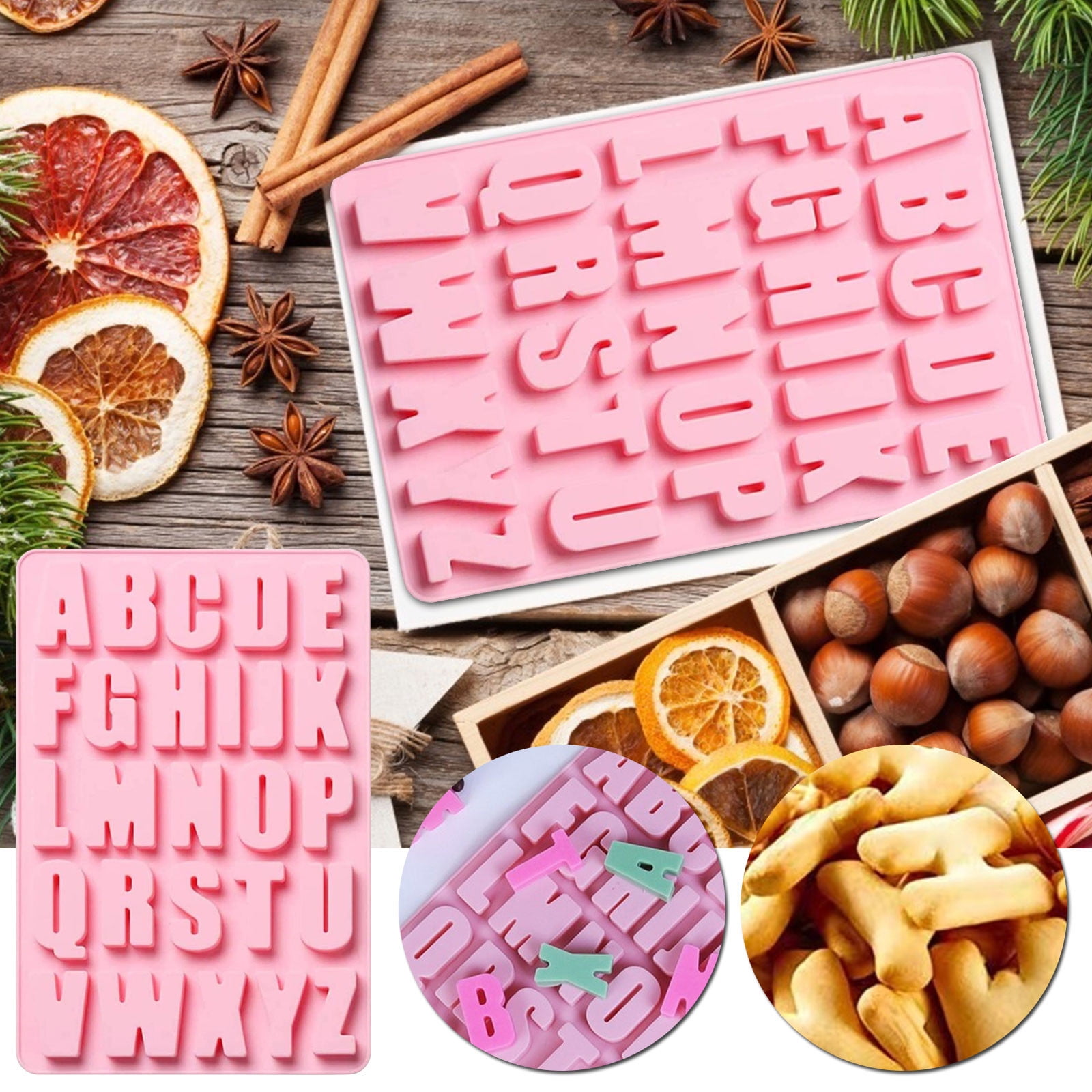 On Sale Egmy1 26 English Capital Letters Cake Molds, Chocolate Molds ...