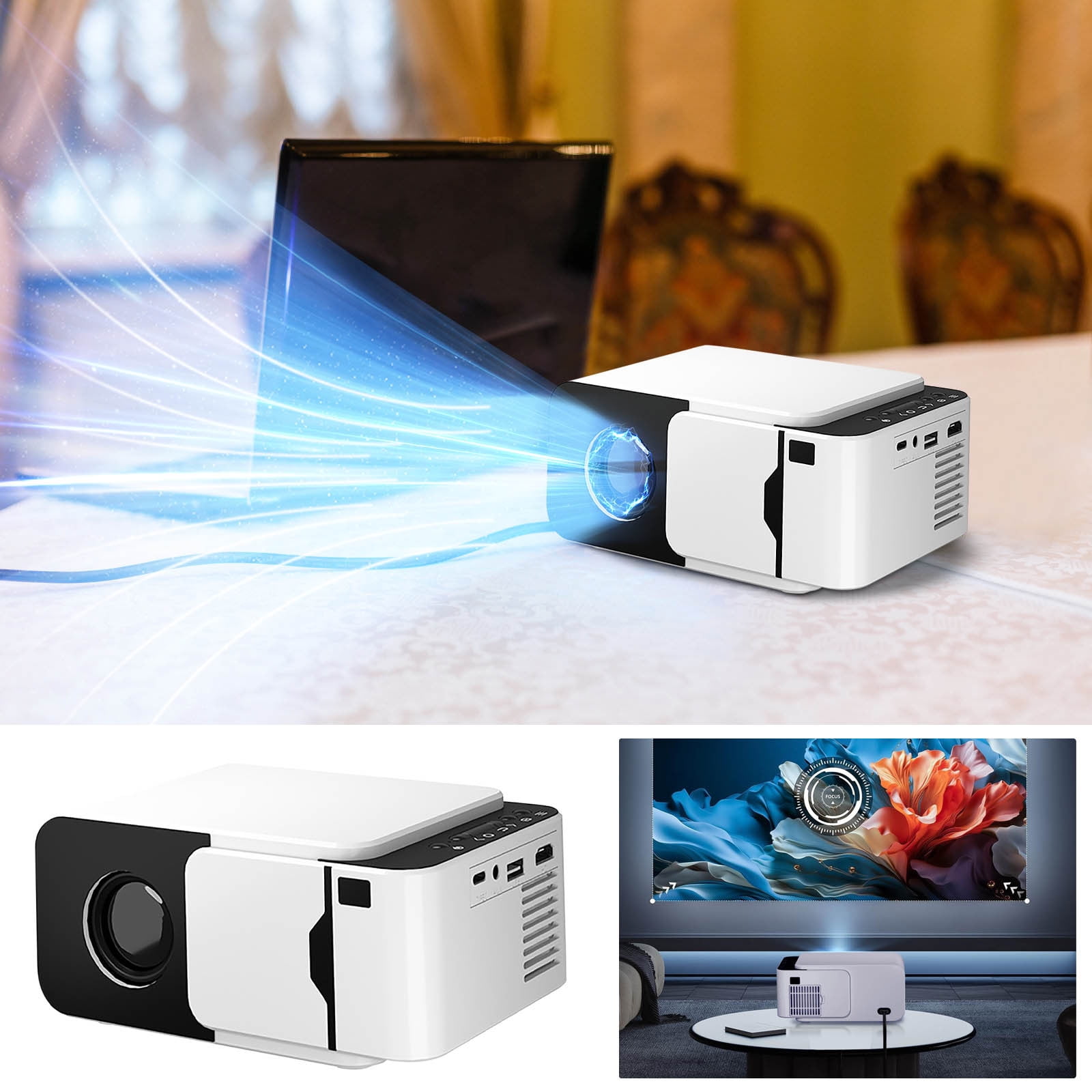 On Sale, Mini Portable Projector High-Definition Smartphone Home ...