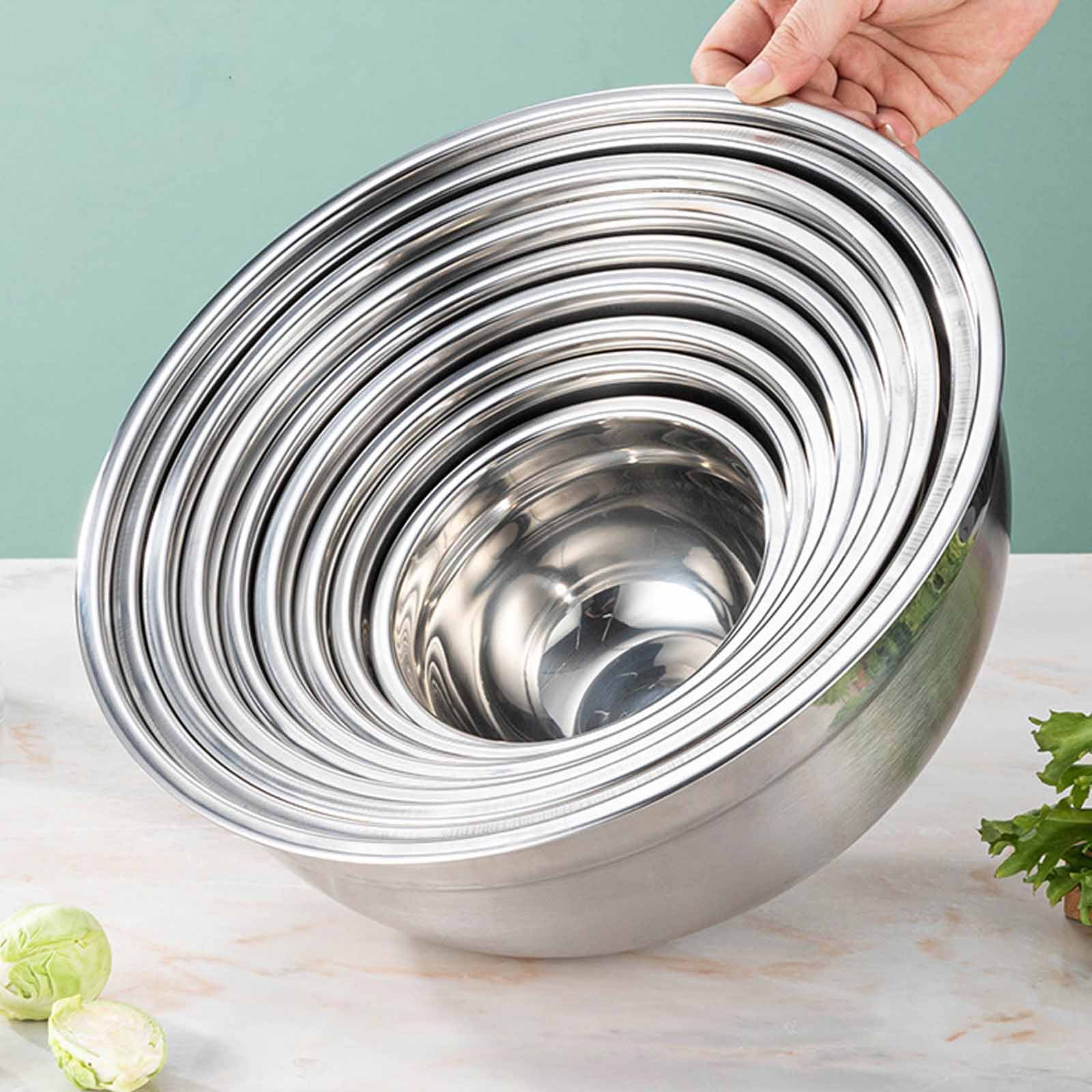 On Sale!Mixing Bowl with Lid and Measurement Markings, Versatile Baking ...