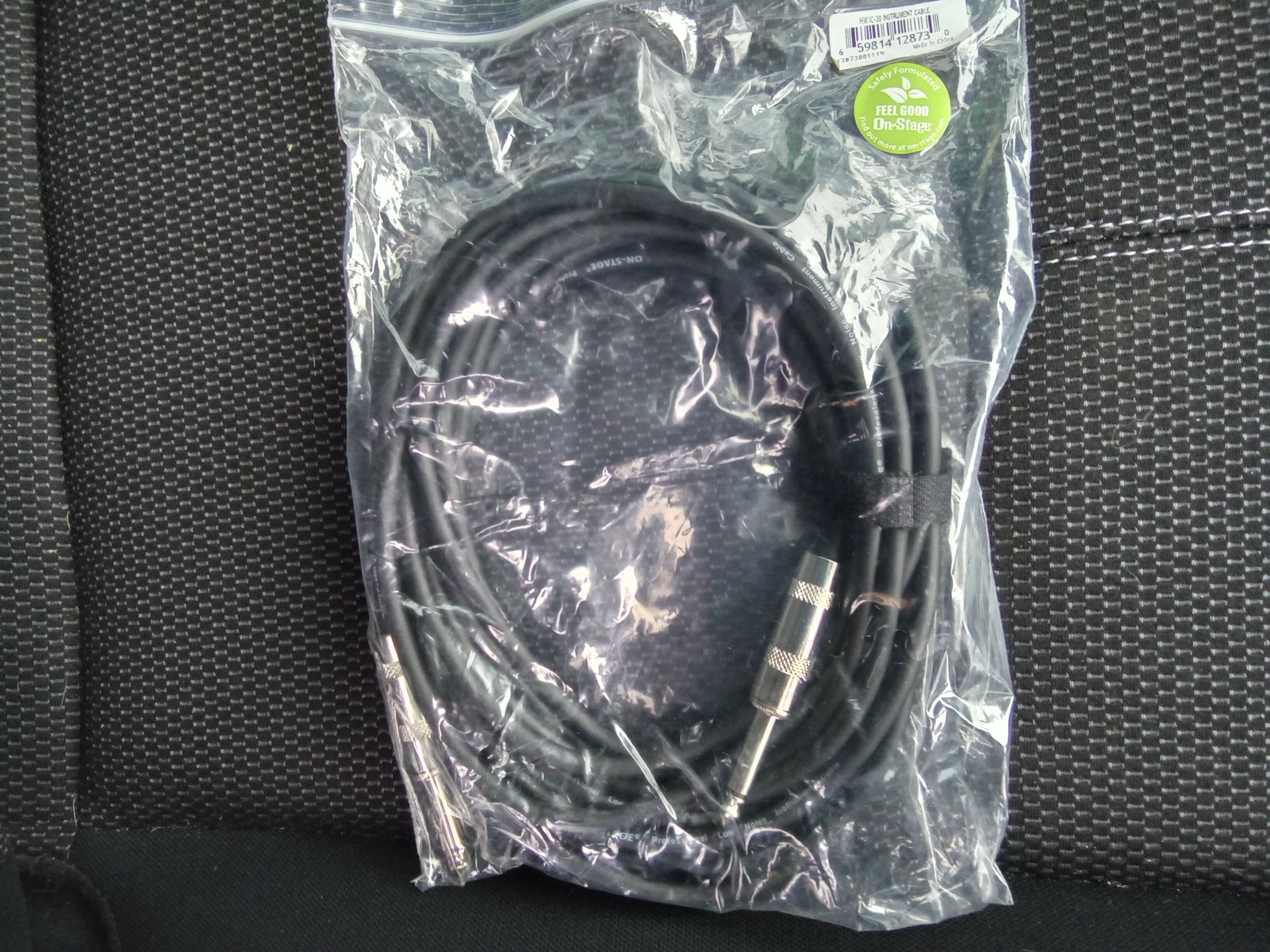 On-Stage 20 ft Guitar Cable, HWIC-20 - Walmart.com
