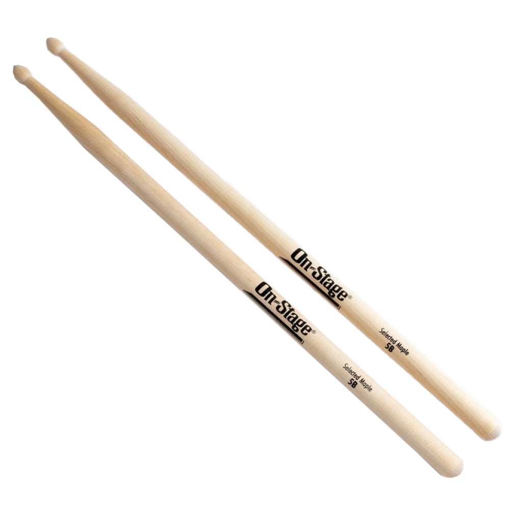 On-Stage Maple Drum Sticks (5B, Wood Tip, 12pr) (MW5B) - Walmart.com