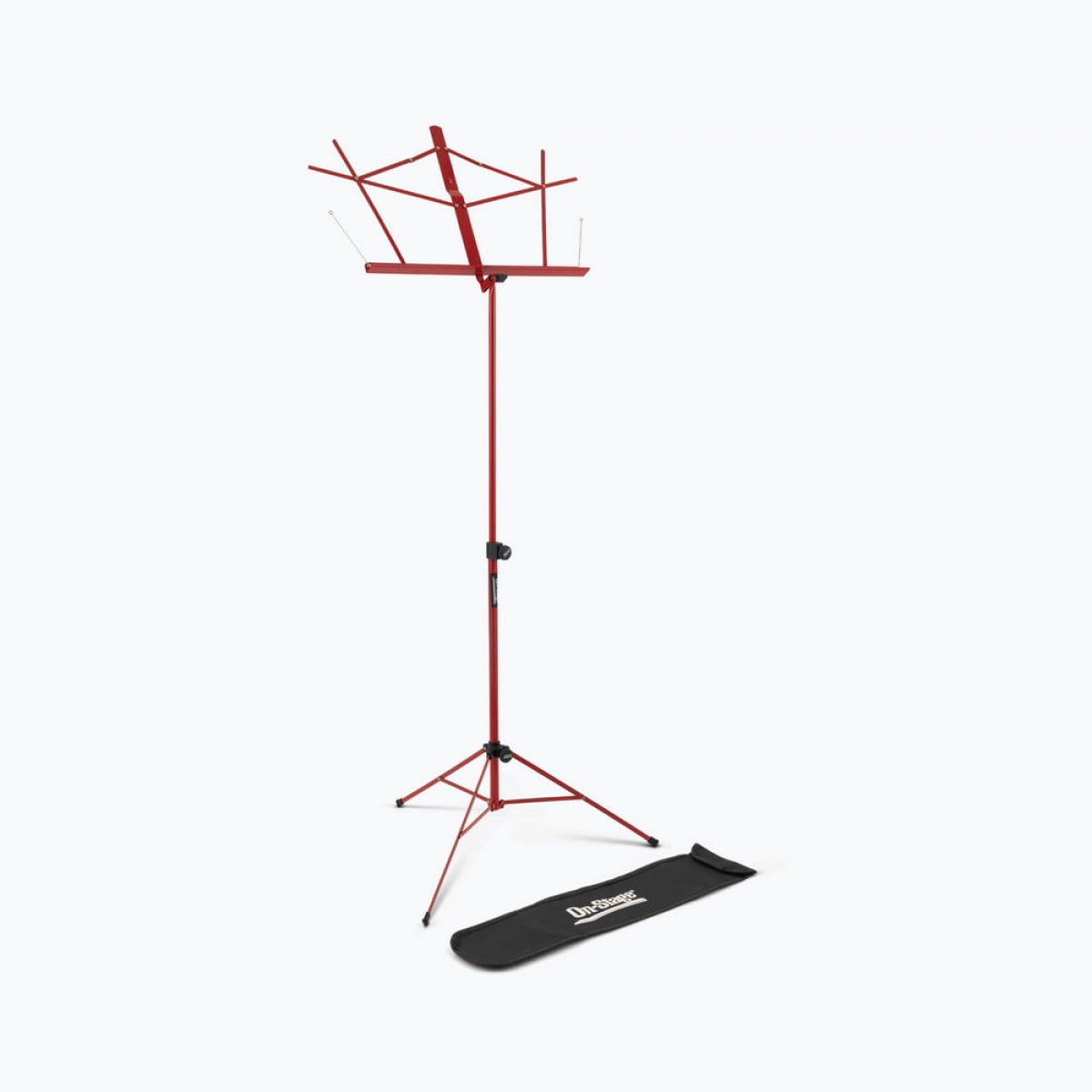 On-Stage SM7122RB Compact Sheet Music Stand with Bag, Red - Walmart.com