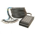 OnStage 16 x 4 XLR Stage Snake, Black, 100 Foot (SNK164100V2) - Walmart.com