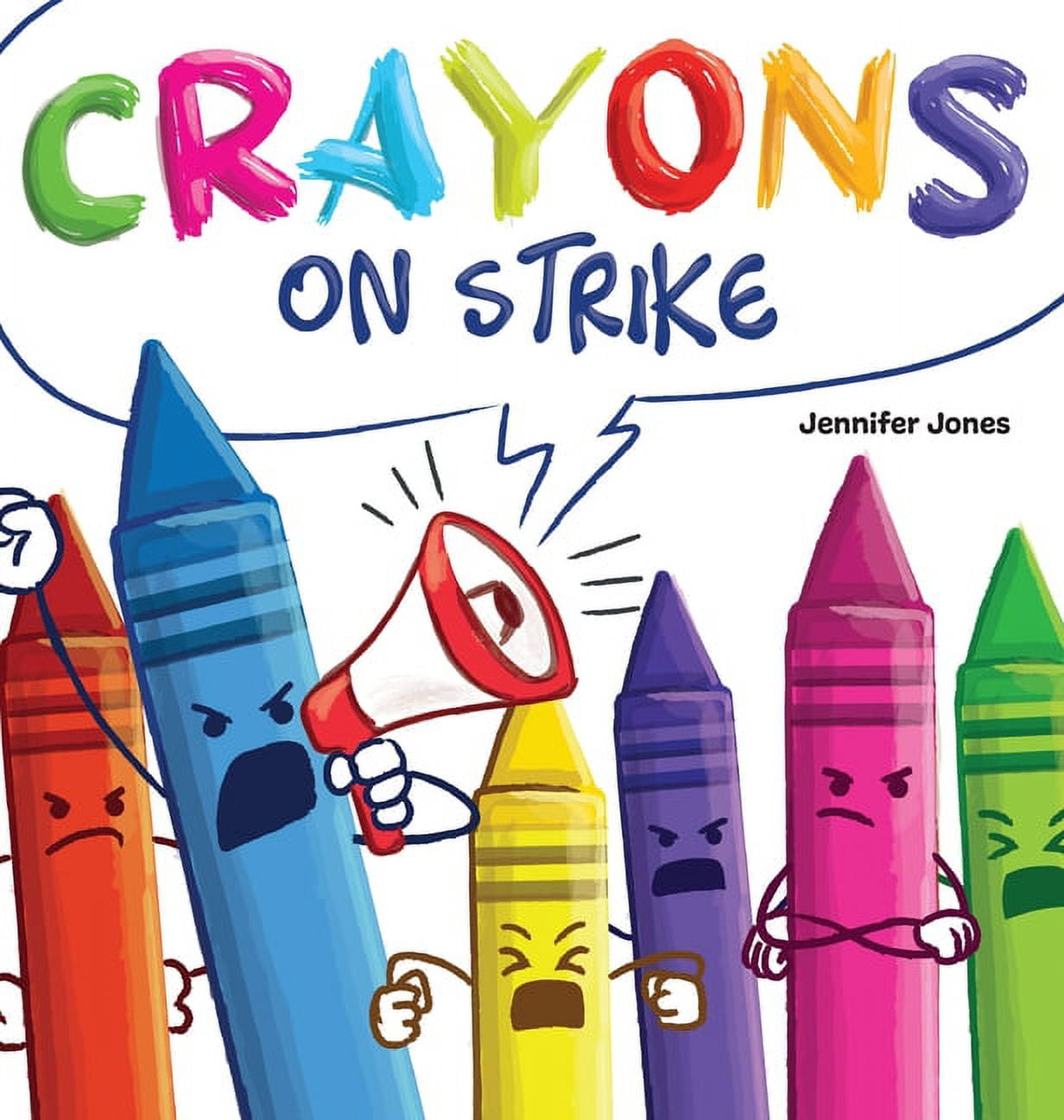 On Strike Crayons on Strike: A Funny, Rhyming, Read Aloud Kid's Book ...