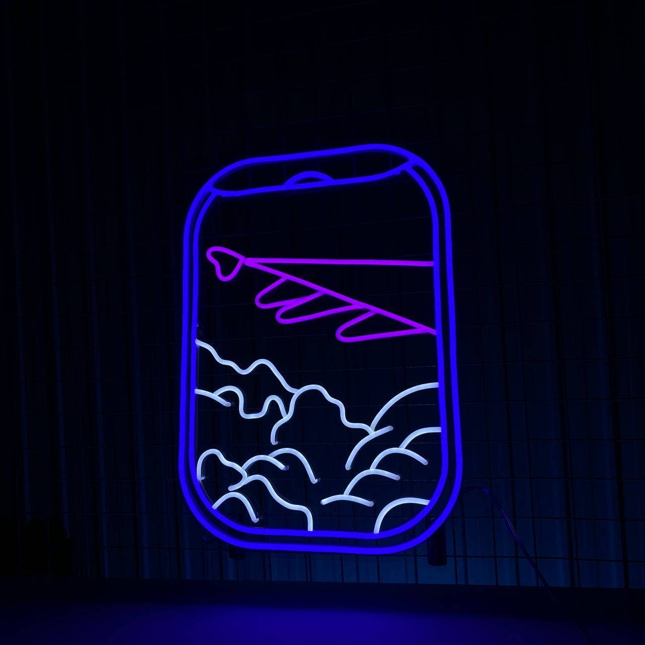 On The Air - Plane Window Neon Signs, Shop Store Decor - Walmart.com