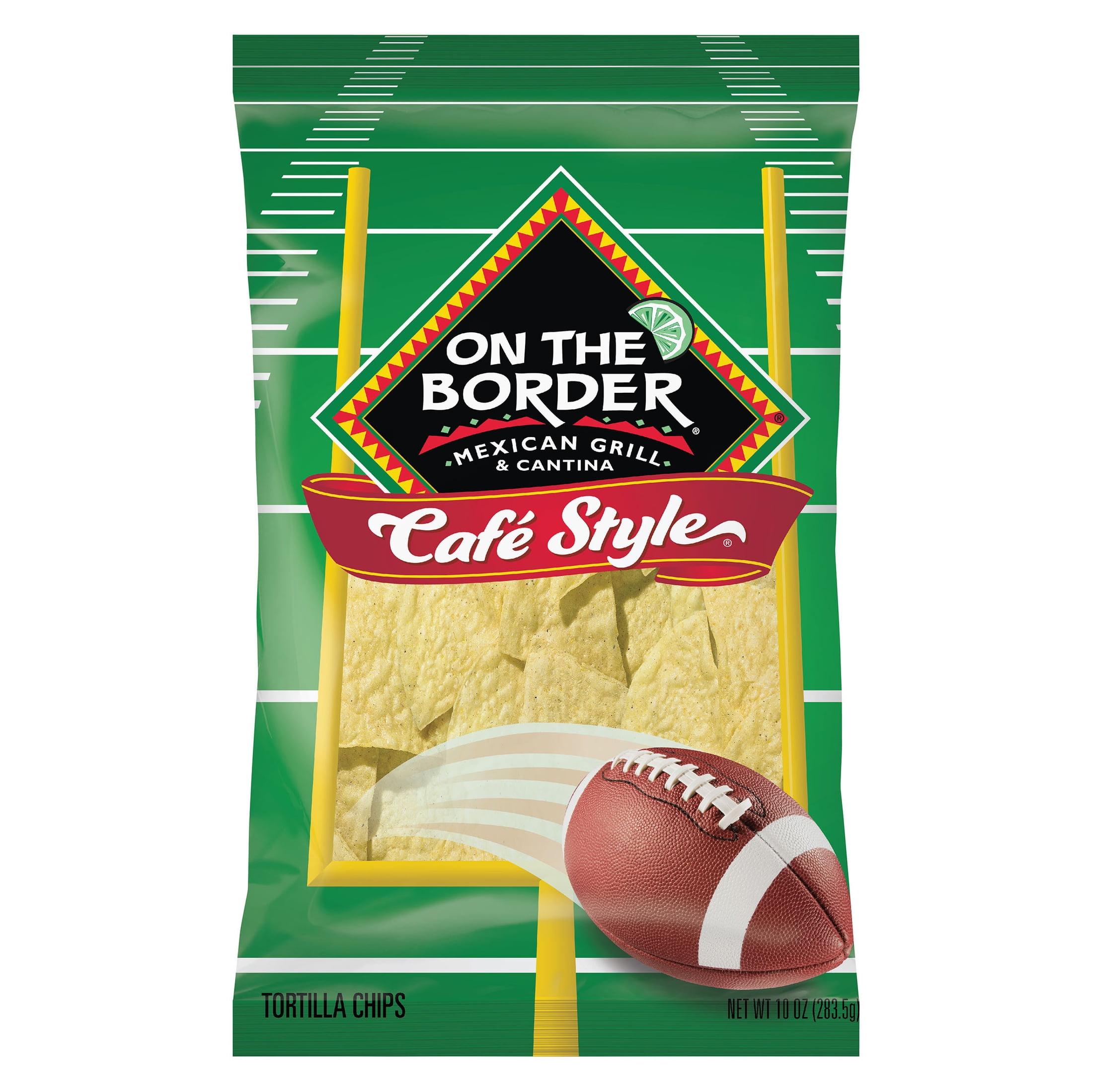 (5 pack) On The Border Cafe Style Football Tailgate Tortilla Chips ...