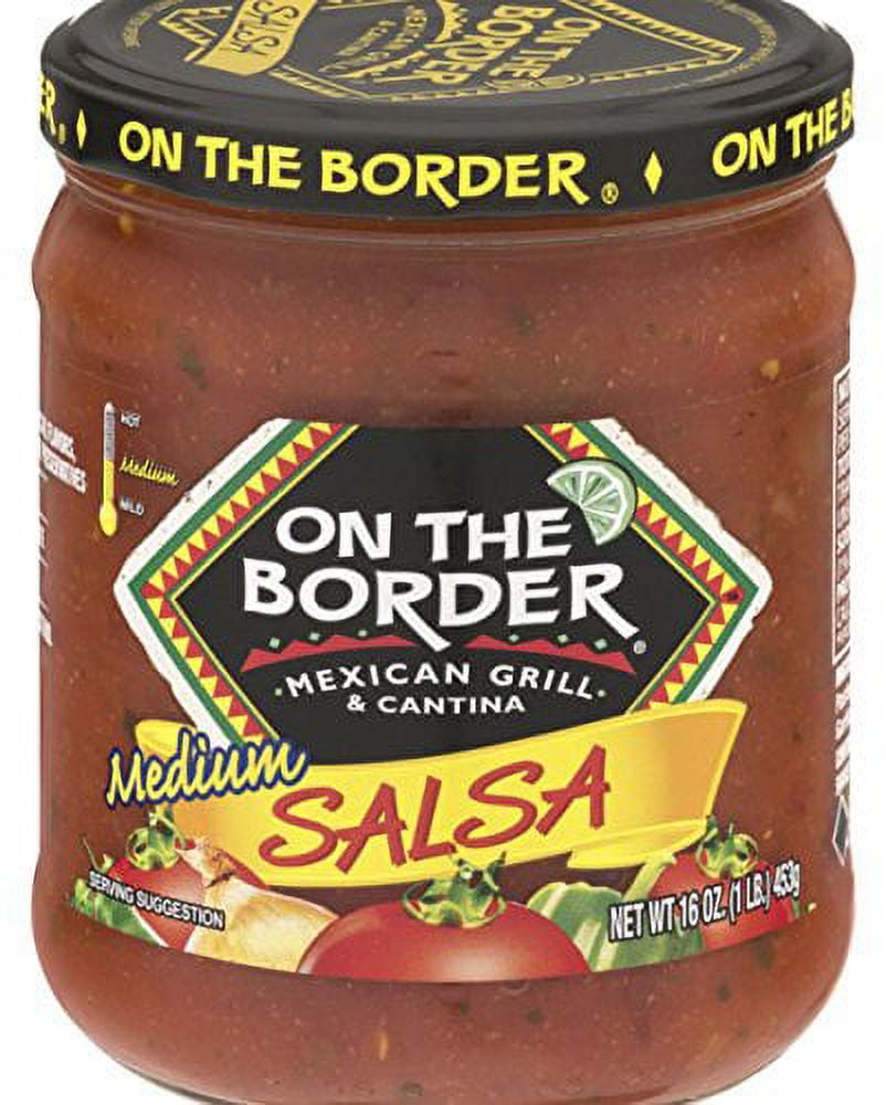 On The Border Salsa Medium 16 OZ (Pack of 4) - Walmart.com
