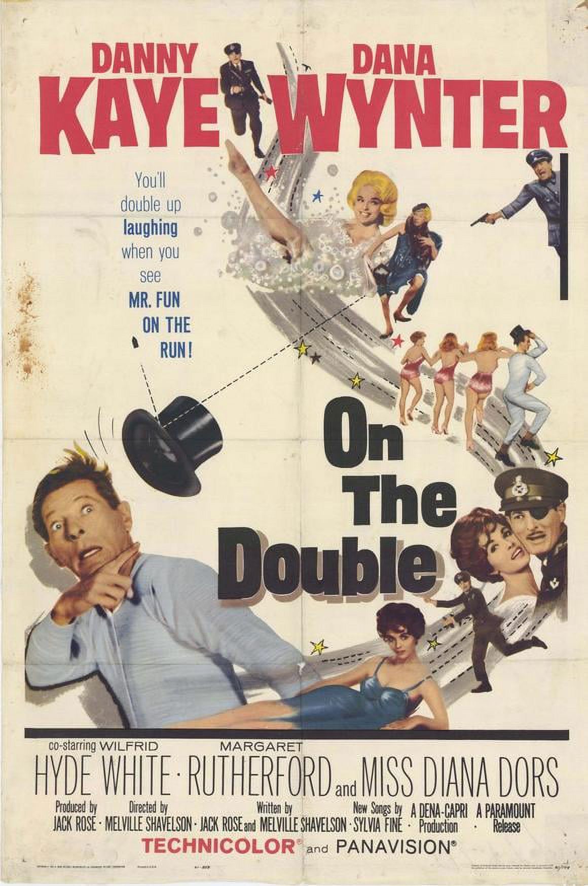 On The Double - movie POSTER (Style A) (27" x 40") (1961) - Walmart.com