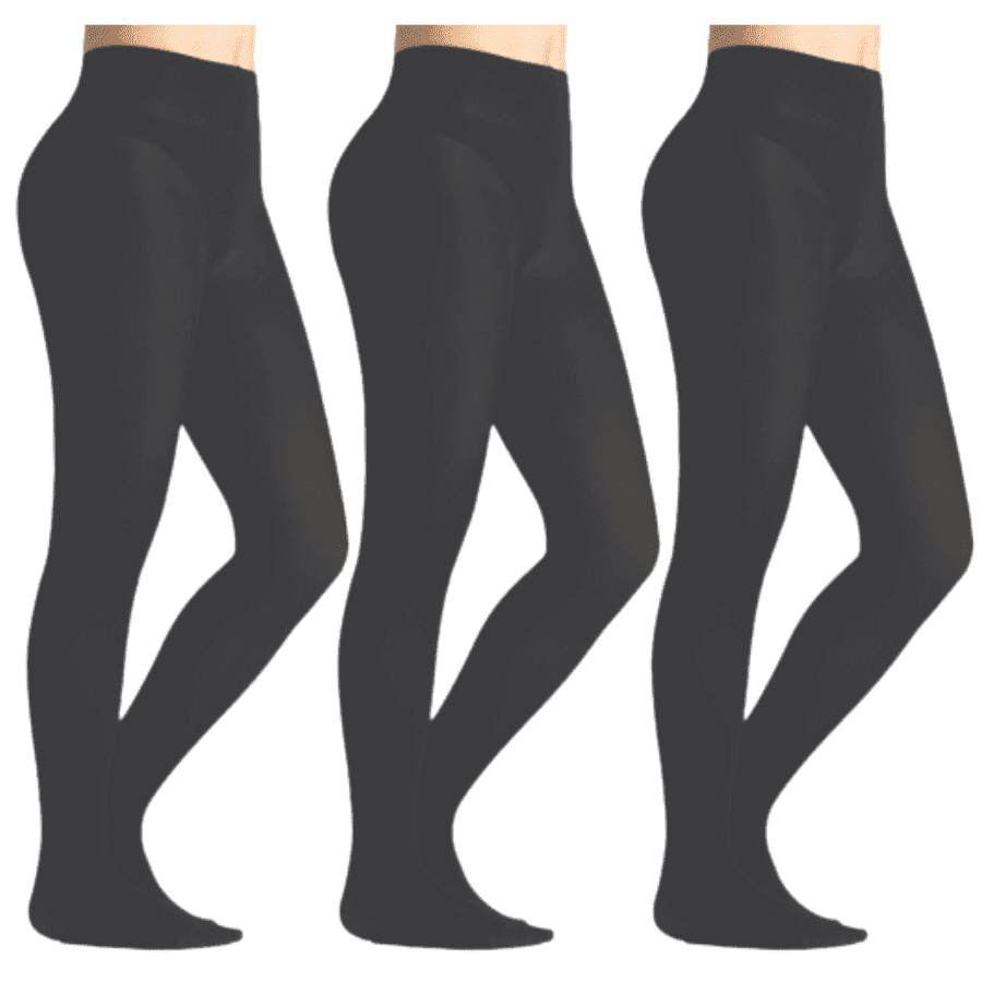 On The Go Women's Classic Tights XL Grey (3 Pair Pack) - Walmart.com