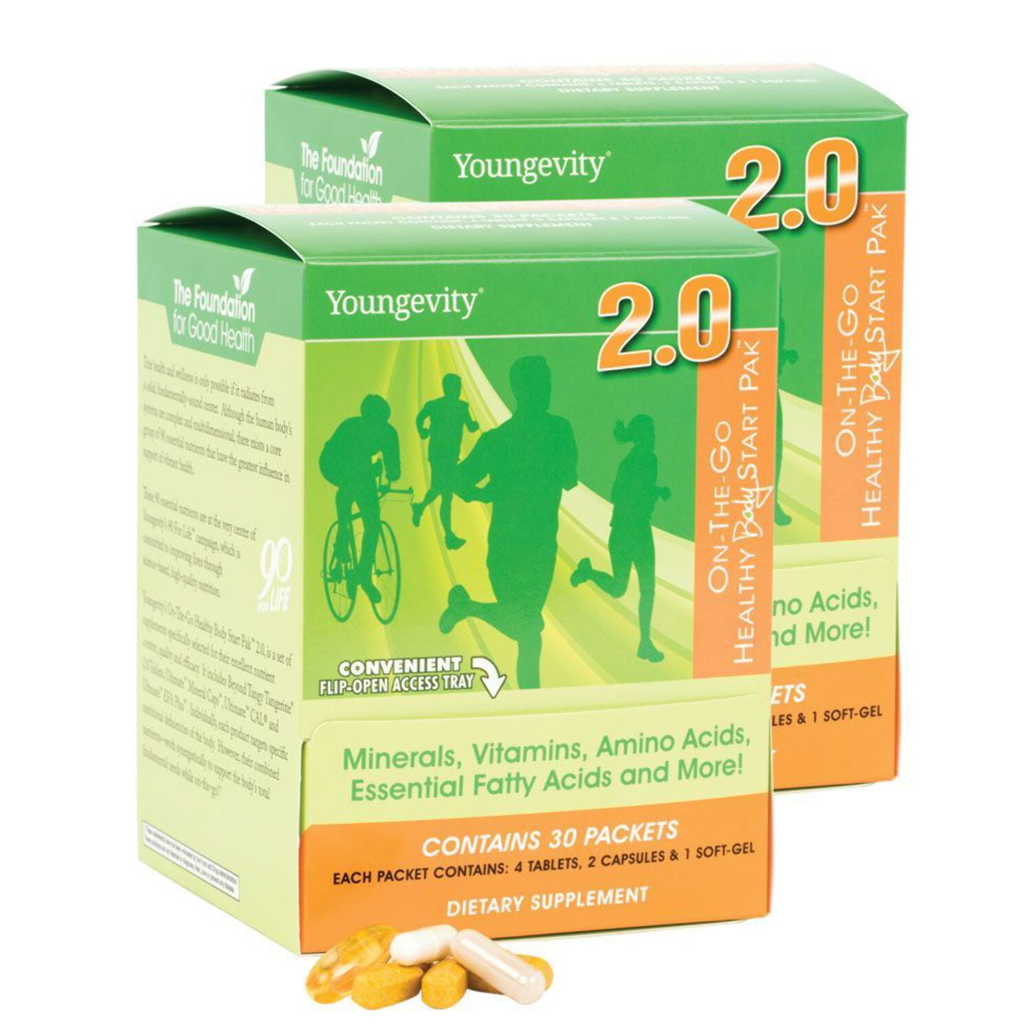 On-The-Go Healthy Body Start Pak 2.0(30ct) 2 boxes - Walmart.com