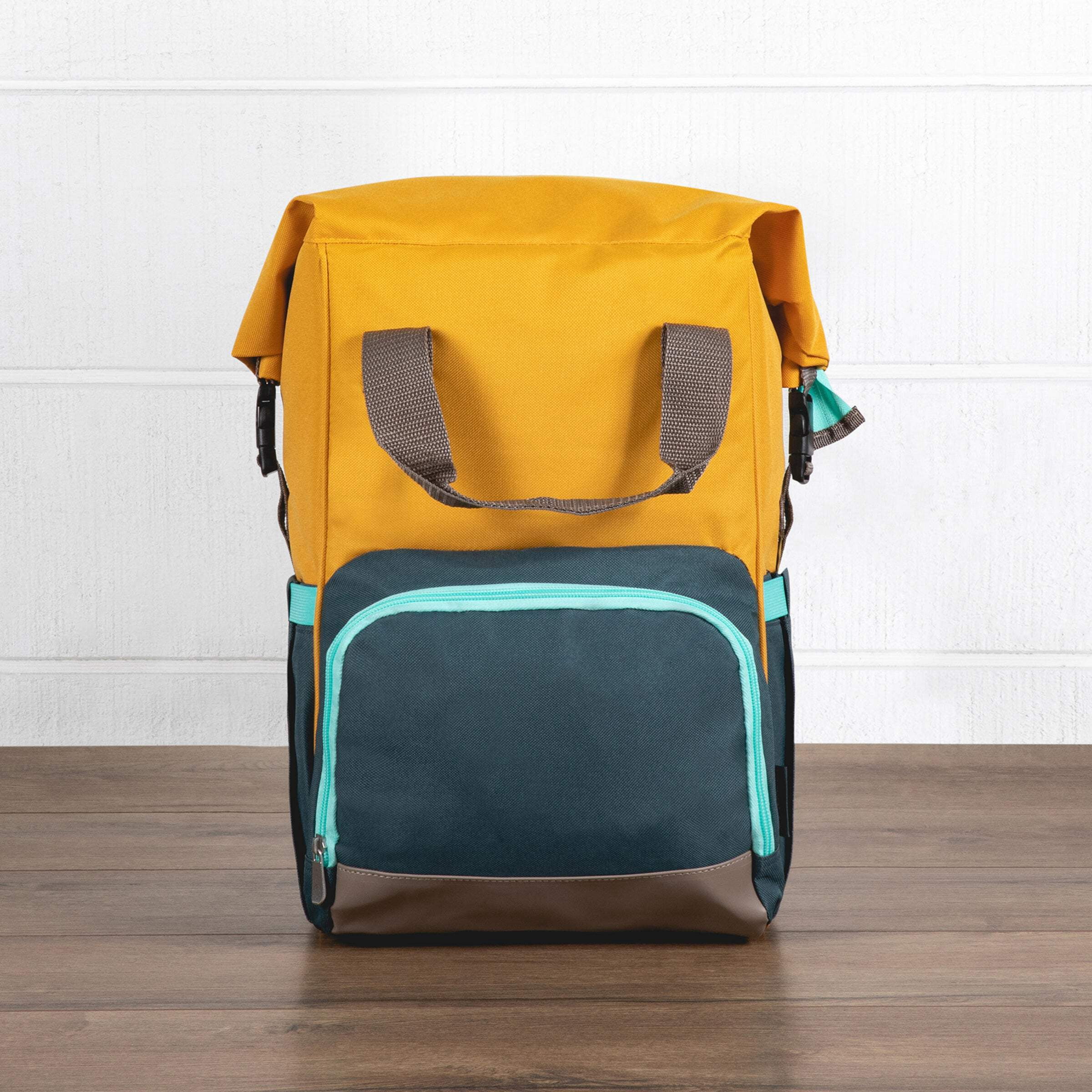 Oniva OTG Roll-Top 42-Can Insulated Cooler Backpack, 32 Quart, Mustard ...