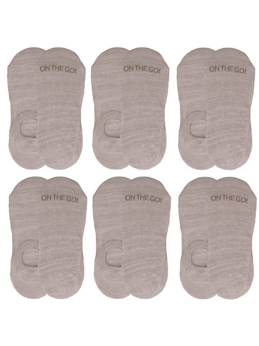 On The Go Women's No Show Everyday Cushion Socks, 2 pack - Walmart.com