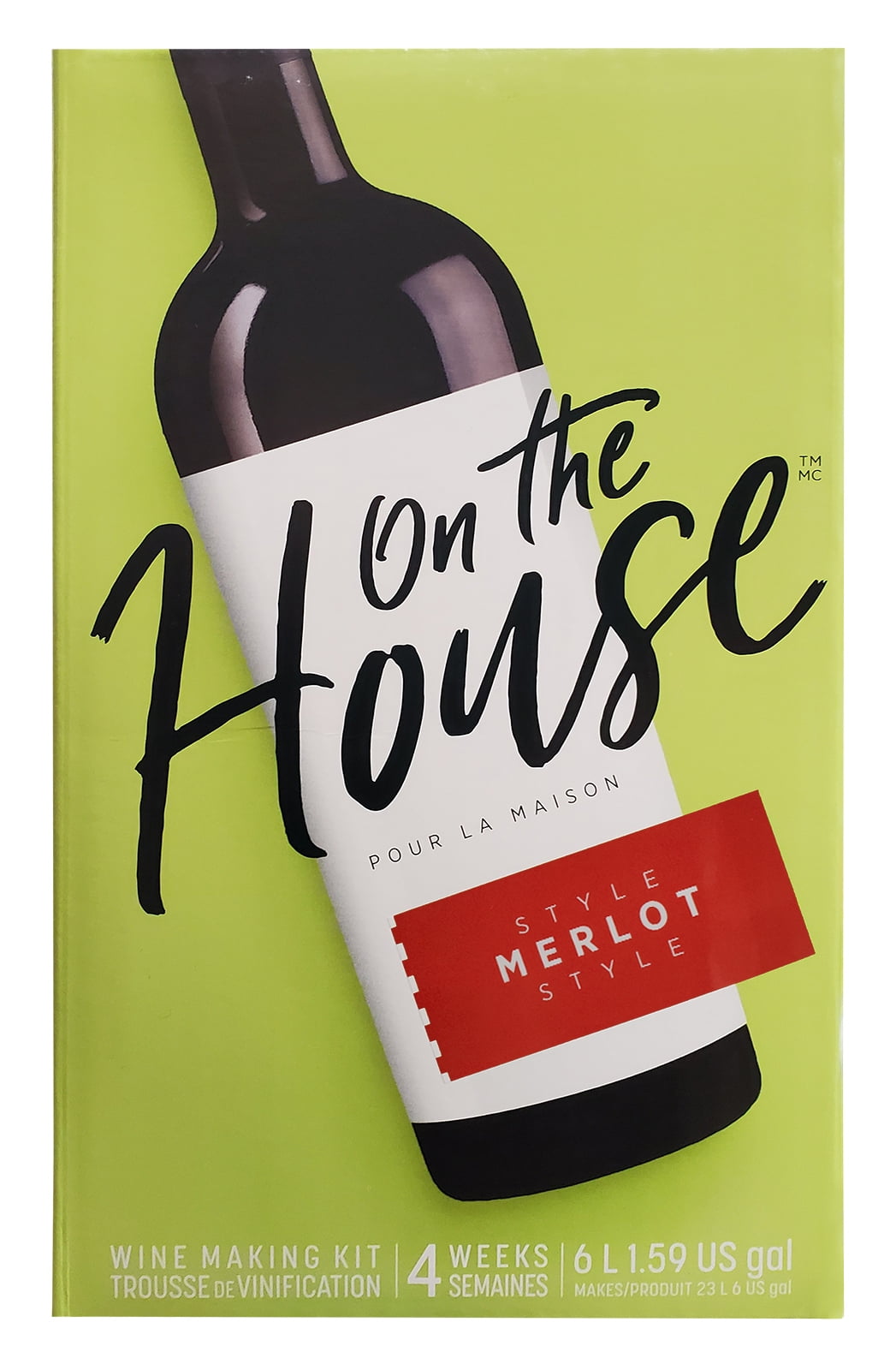 On The House Merlot Style Wine Ingredient Kit - Walmart.com