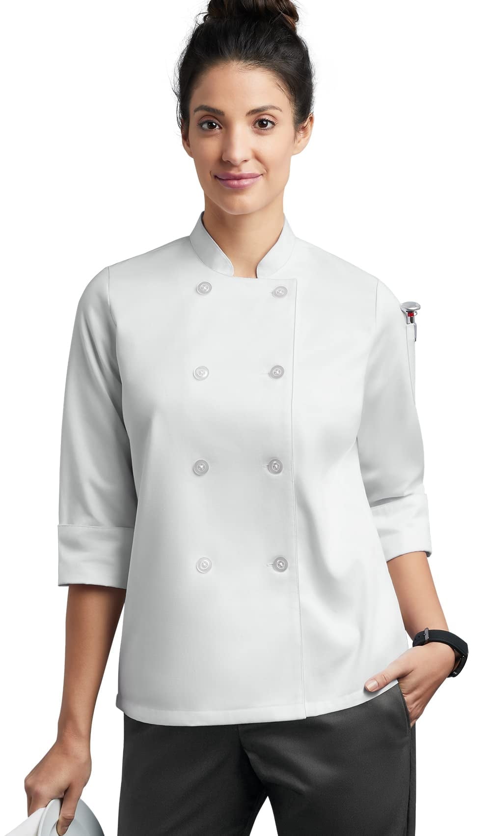 On The Line Women's 1-Pocket 3/4 Sleeve Chef Coat (True Red, XS ...