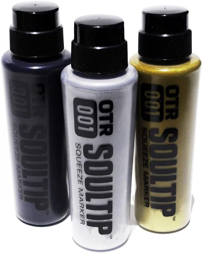On The Run .001 Soultip Permanent Paint Jumbo Squeeze Marker, Assorted ...