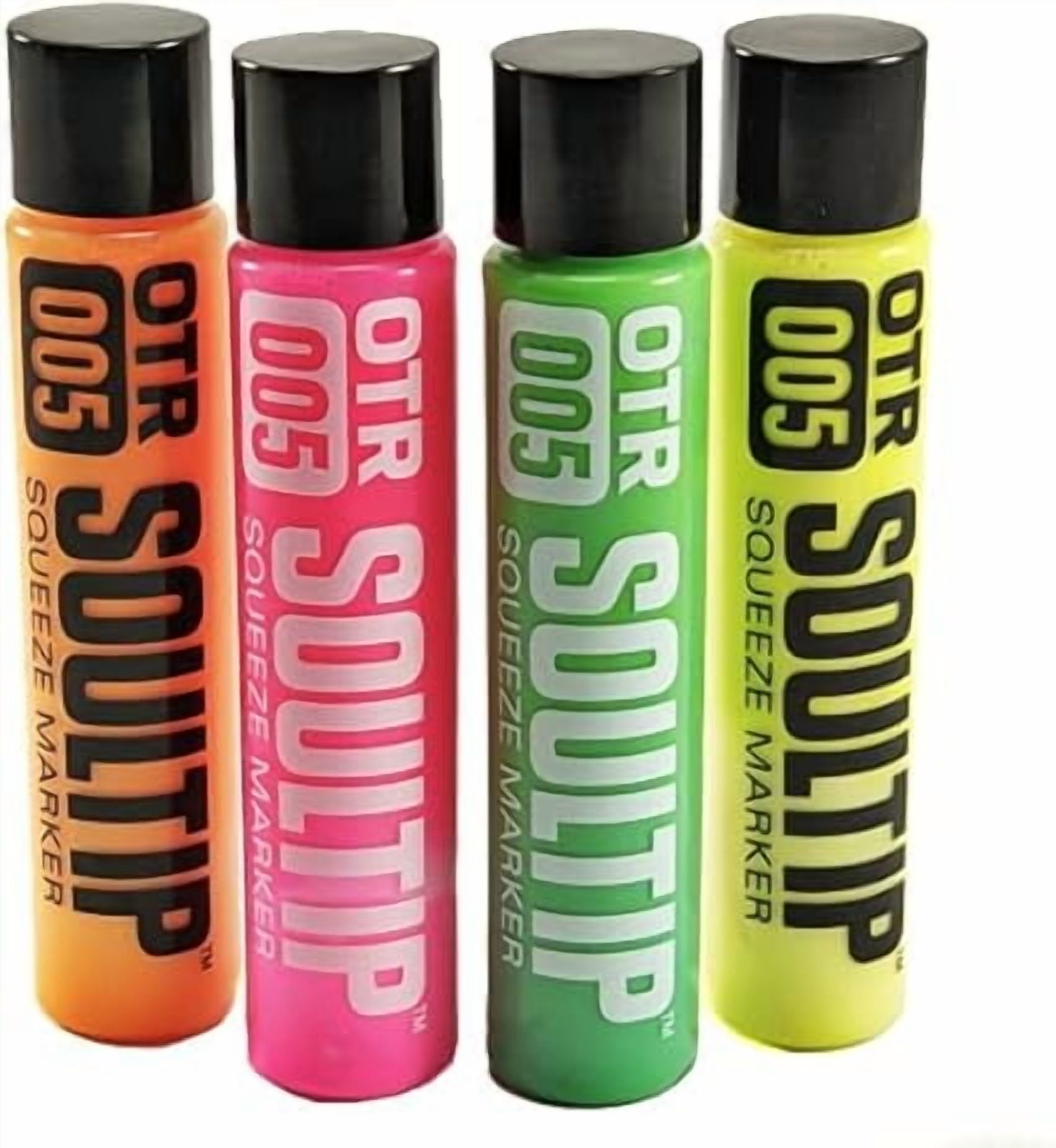 On The Run .005 Soultip Permanent Paint Squeeze Marker, Fluorescent, 4 ...