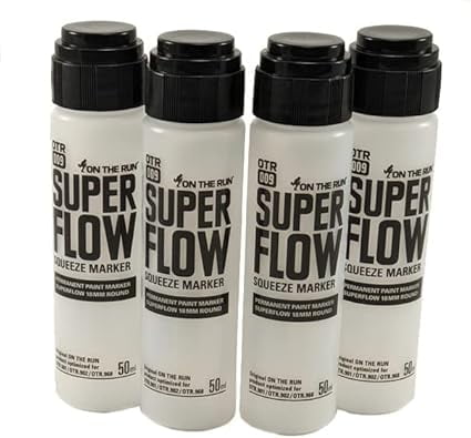 On The Run .009 Super Flow Refillable Squeeze Marker 18mm 50mL - Set of ...