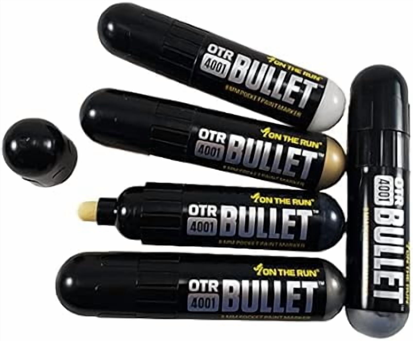 On The Run .4001 Bullet Super Permanent Paint Marker Set of 5, Metallic ...