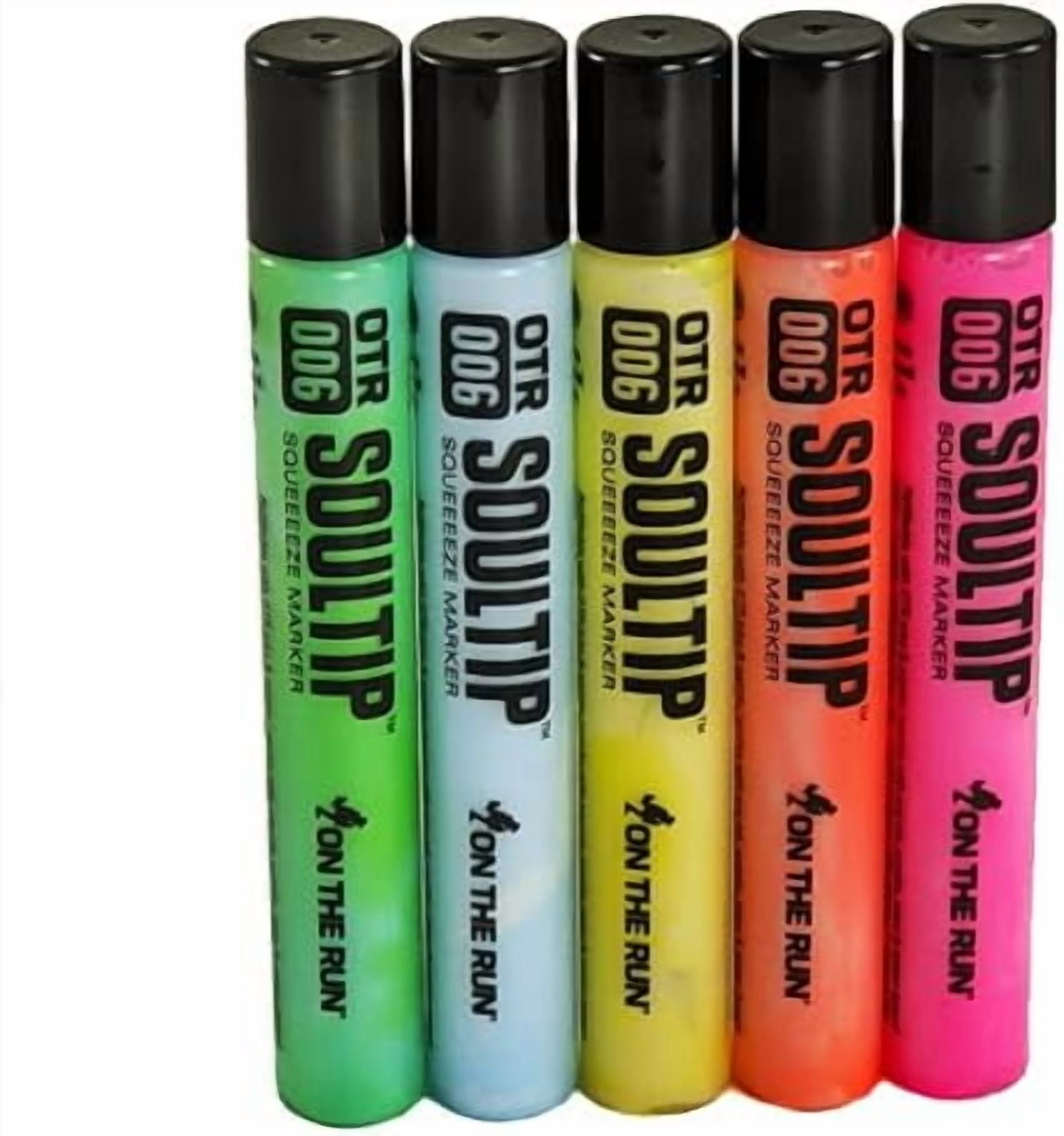 On The Run OTR.006 Soultip Permanent Paint Squeeze Marker, Fluorescent ...