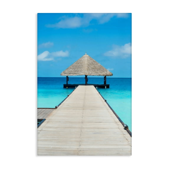 Stupell Industries On The Water Tropical Jetty Canvas Wall Art, design ...