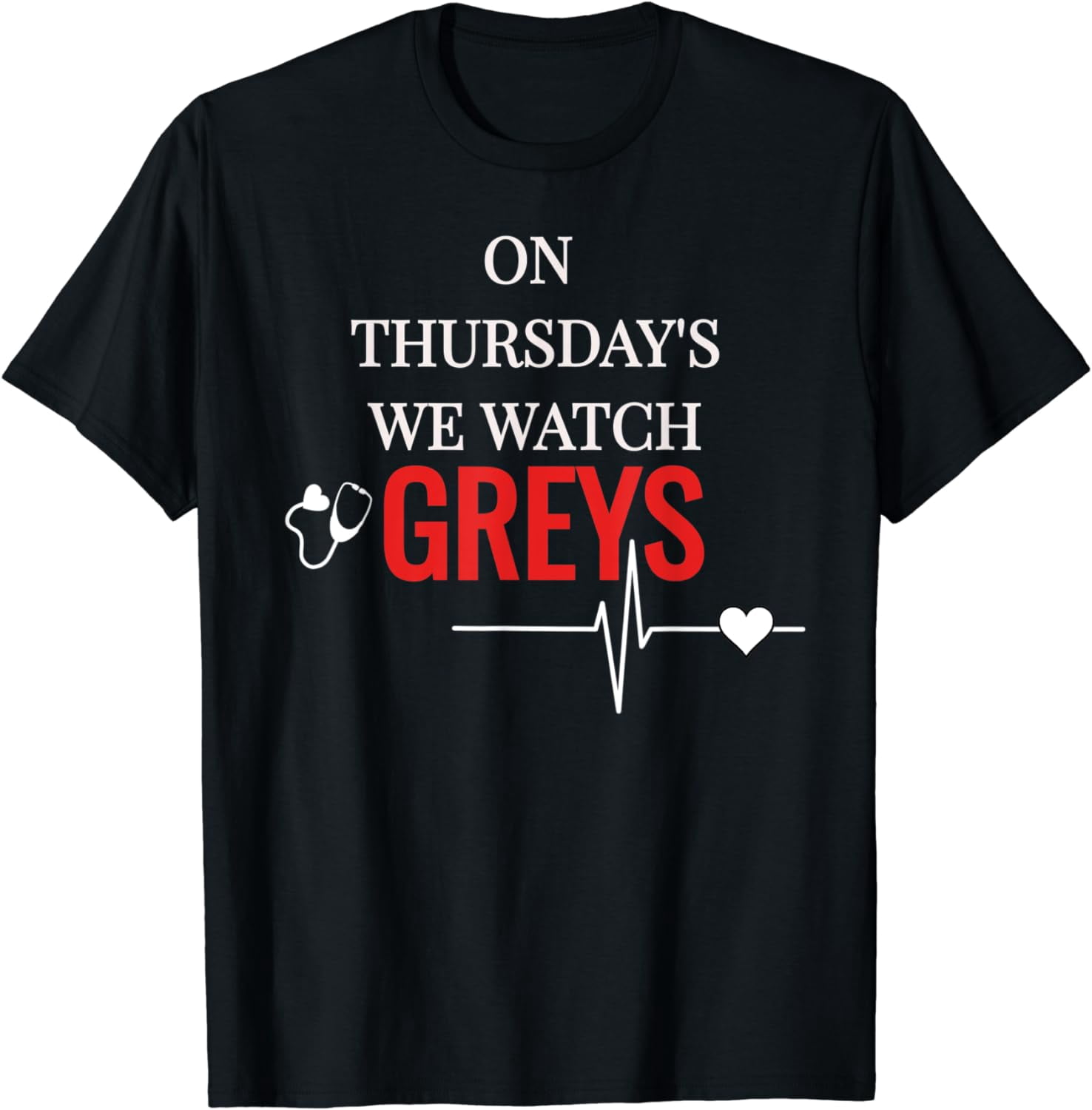 On Thursday We Watch Greys T Shirt Tee - Walmart.com