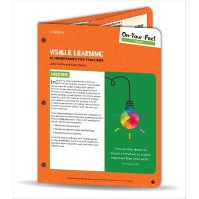 On-Your-Feet Guide Book for Visible Learning 10 Mindframes for Teachers - Walmart.com