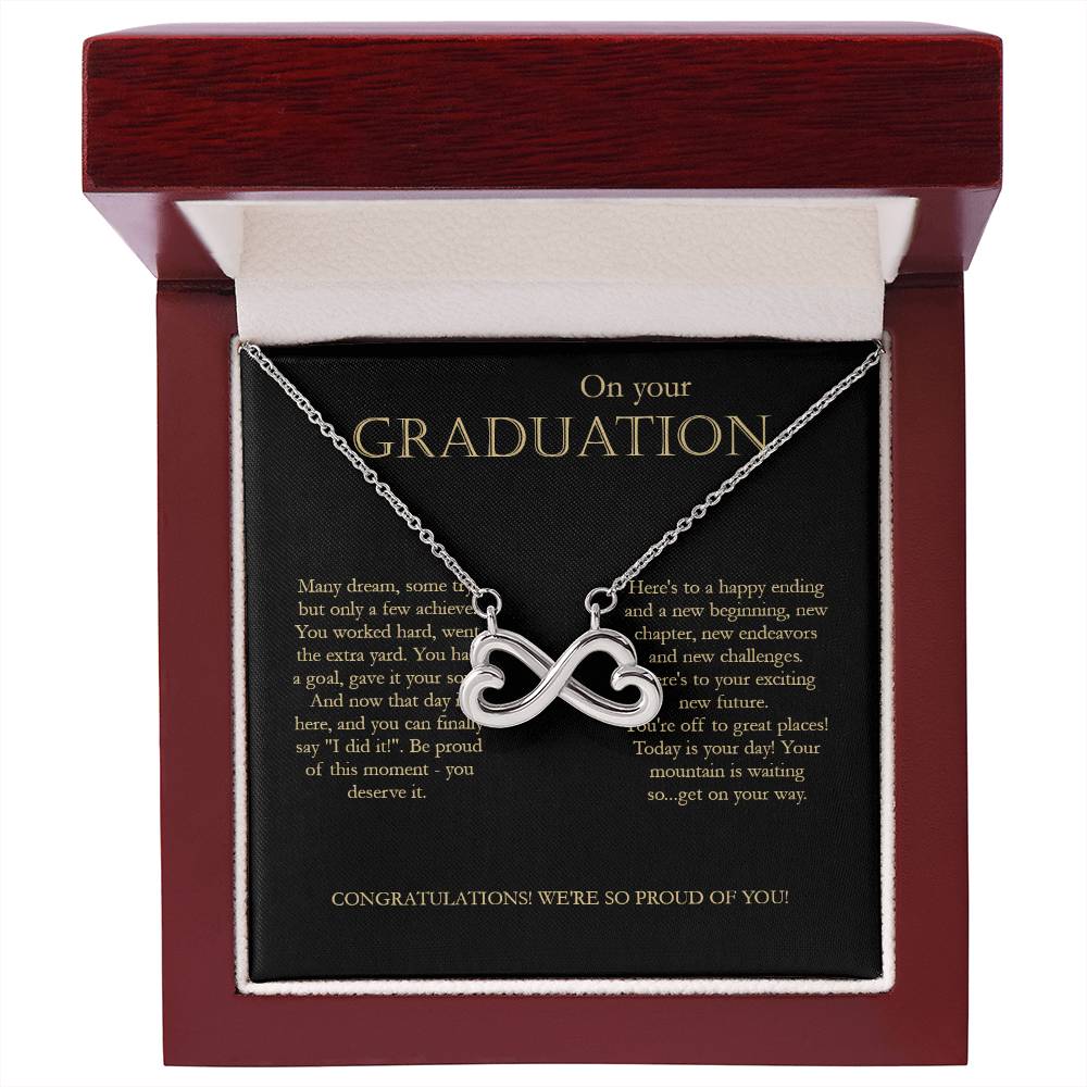 On Your Graduation - Congratulations, Endless Love Necklace, 14k White ...