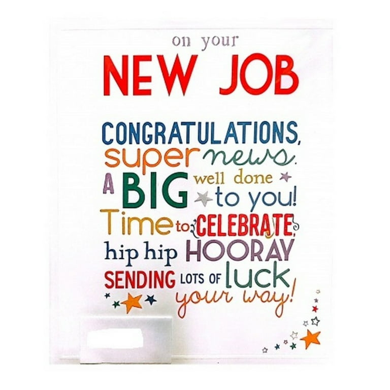 Printable For New Job Congratulations Card New Job Congratulation