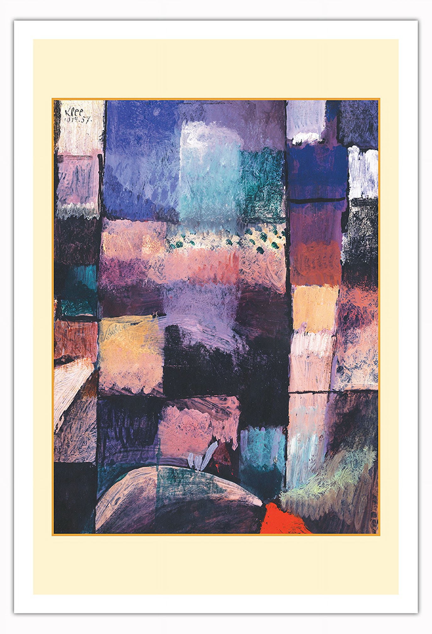 On a Motif from Hamamet - From an Original Color Painting by Paul Klee ...