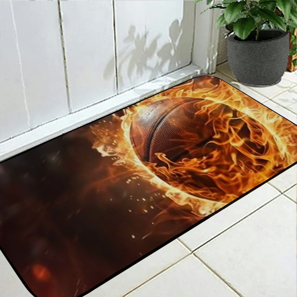 On and Water Flame Splashing Entry Welcome Doormat , Kitchen, Porch ...