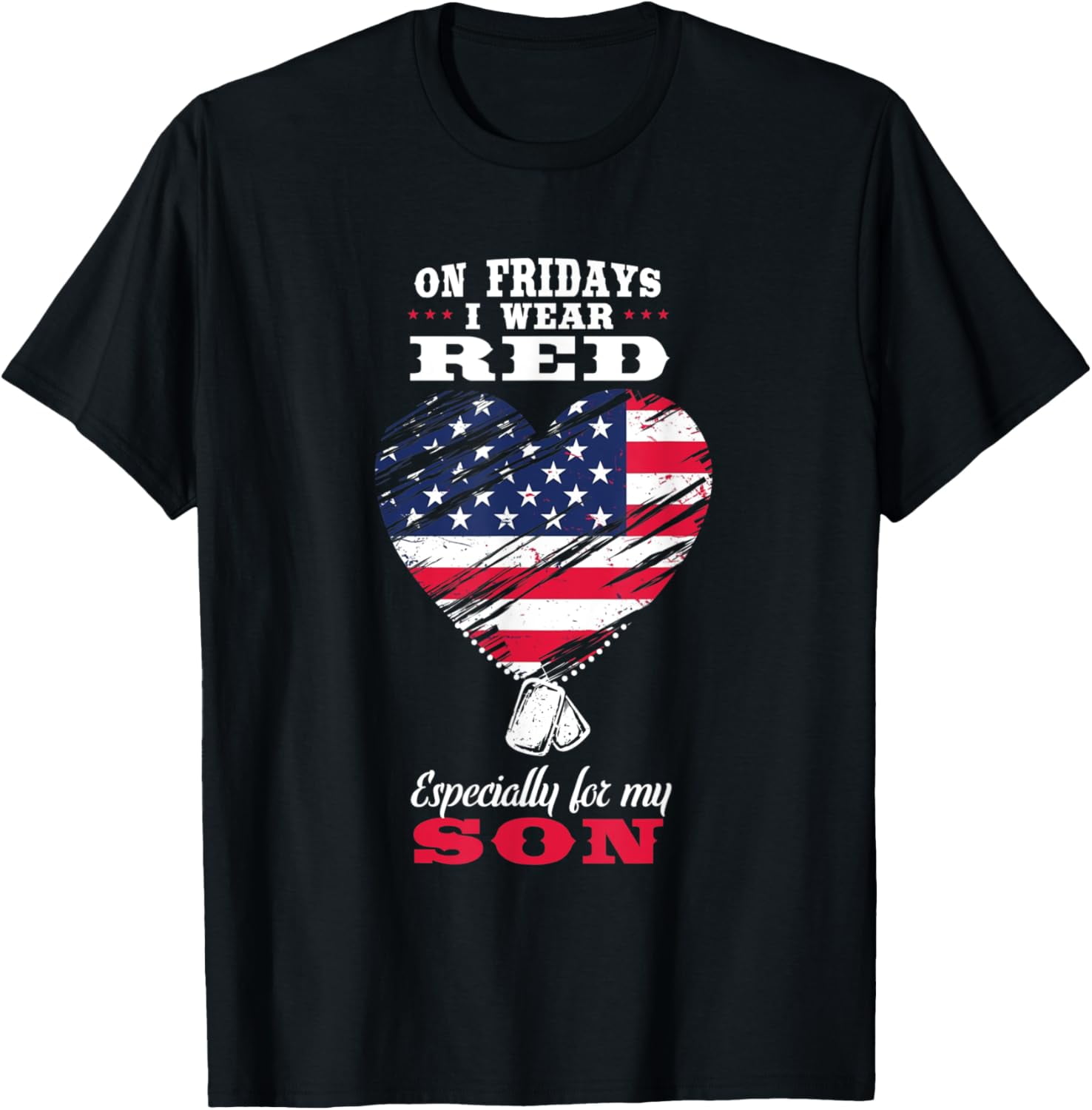 On fridays I wear red red friday military T-Shirt - Walmart.com