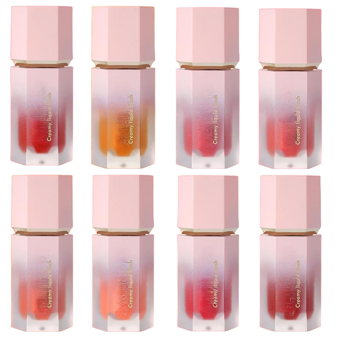 On the go brush liquid powder blusher long-lasting powder blusher silky ...