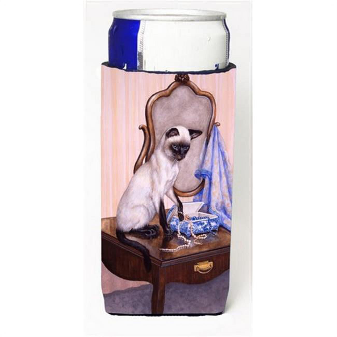 On the Dresser Siamese Cat Michelob Ultra Can coolers for Slim Cans ...